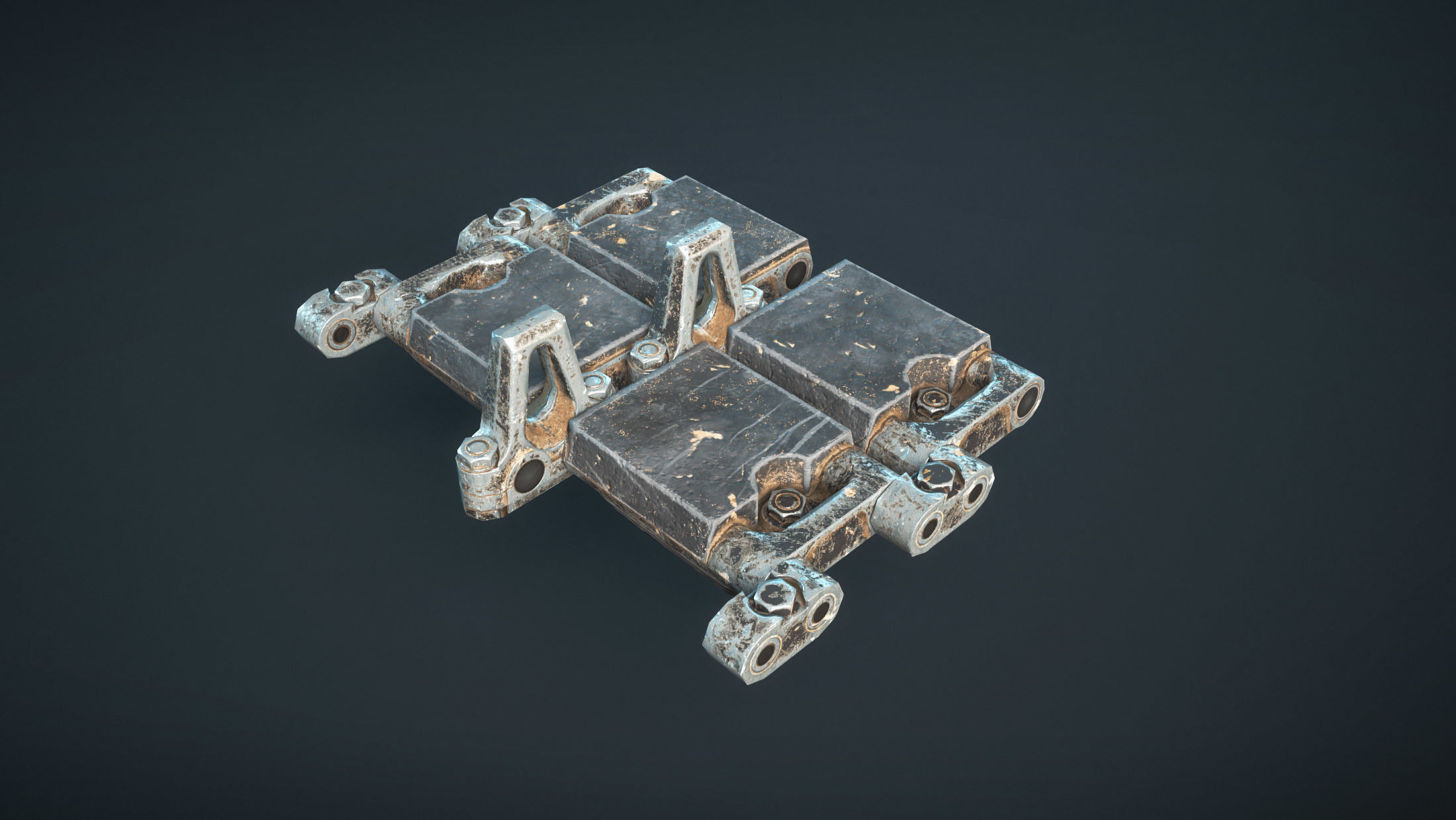 3D model T158 Track for M1 Abrams Tank VR / AR / low-poly | CGTrader