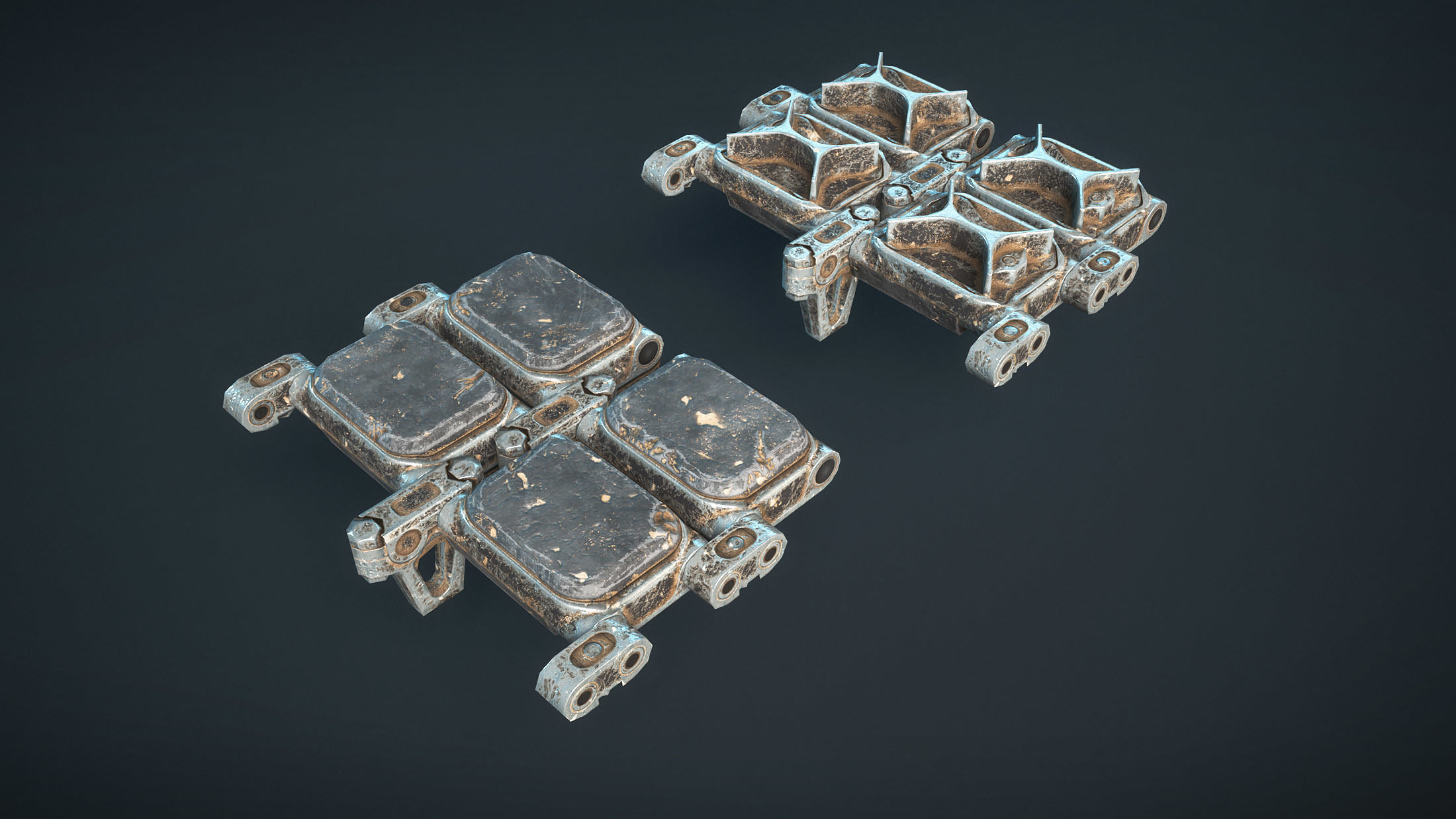 3D model T158 Track for M1 Abrams Tank VR / AR / low-poly | CGTrader