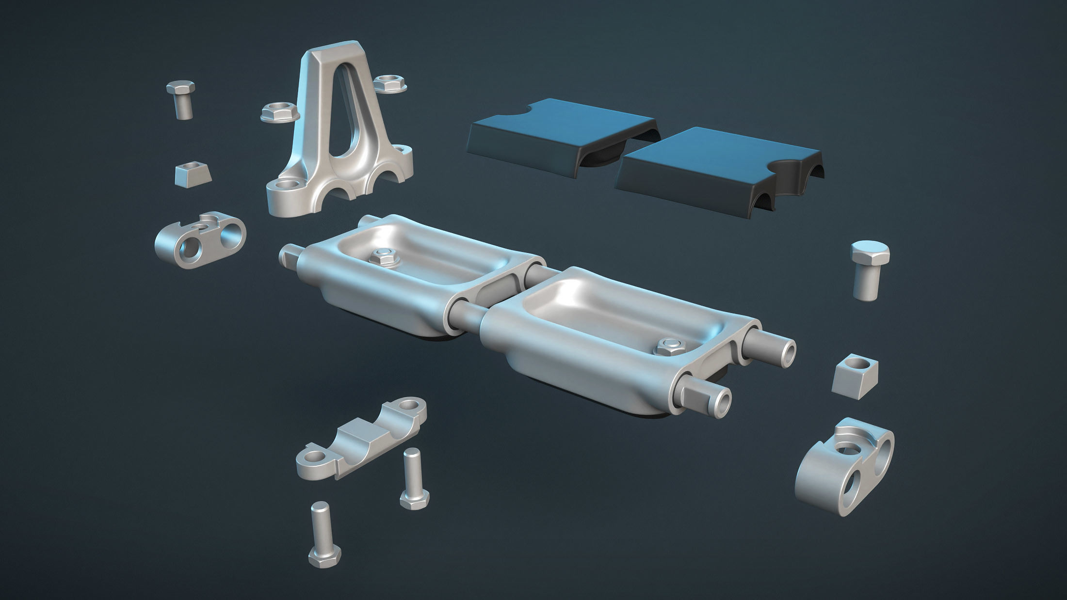 3D model T158 Track for M1 Abrams Tank VR / AR / low-poly | CGTrader