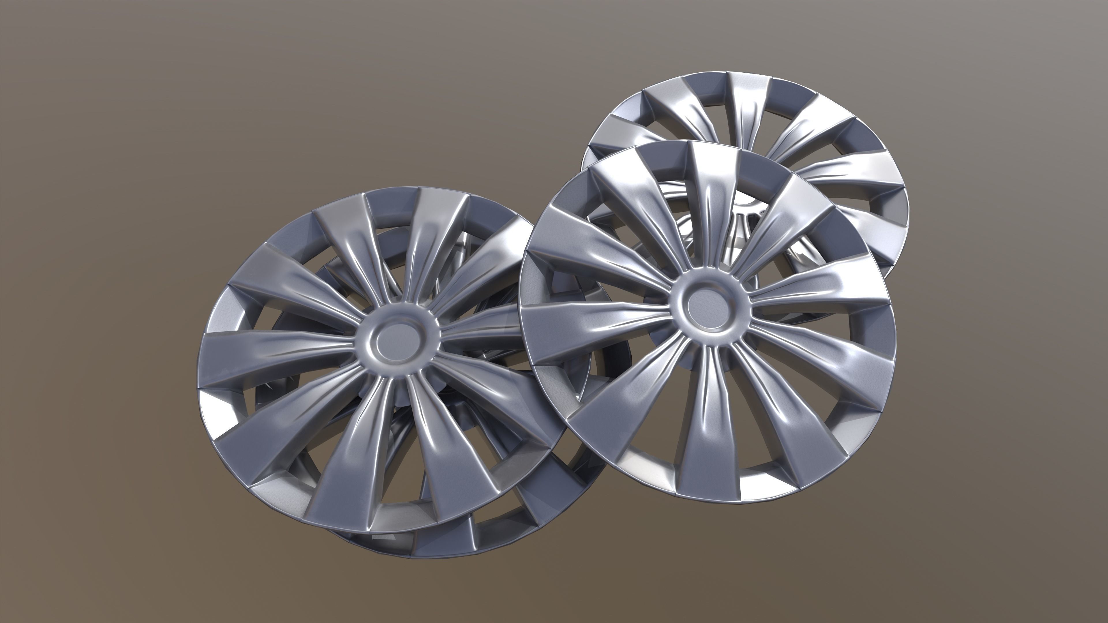 3D model Wheel rim hubcap game ready Covers For Cars VR / AR / low-poly ...