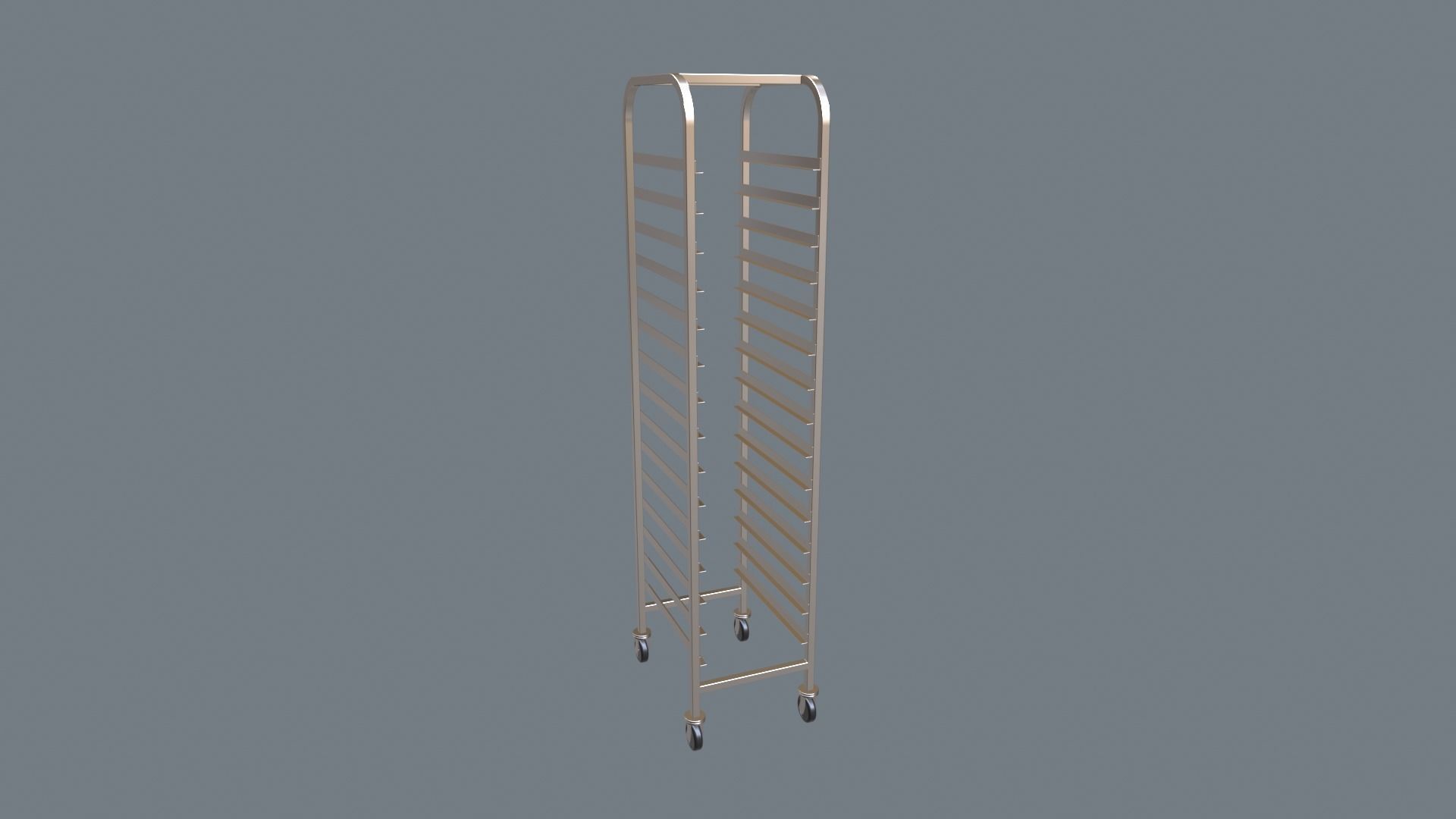 3D model Bakery Rack Trolley VR / AR / low-poly | CGTrader