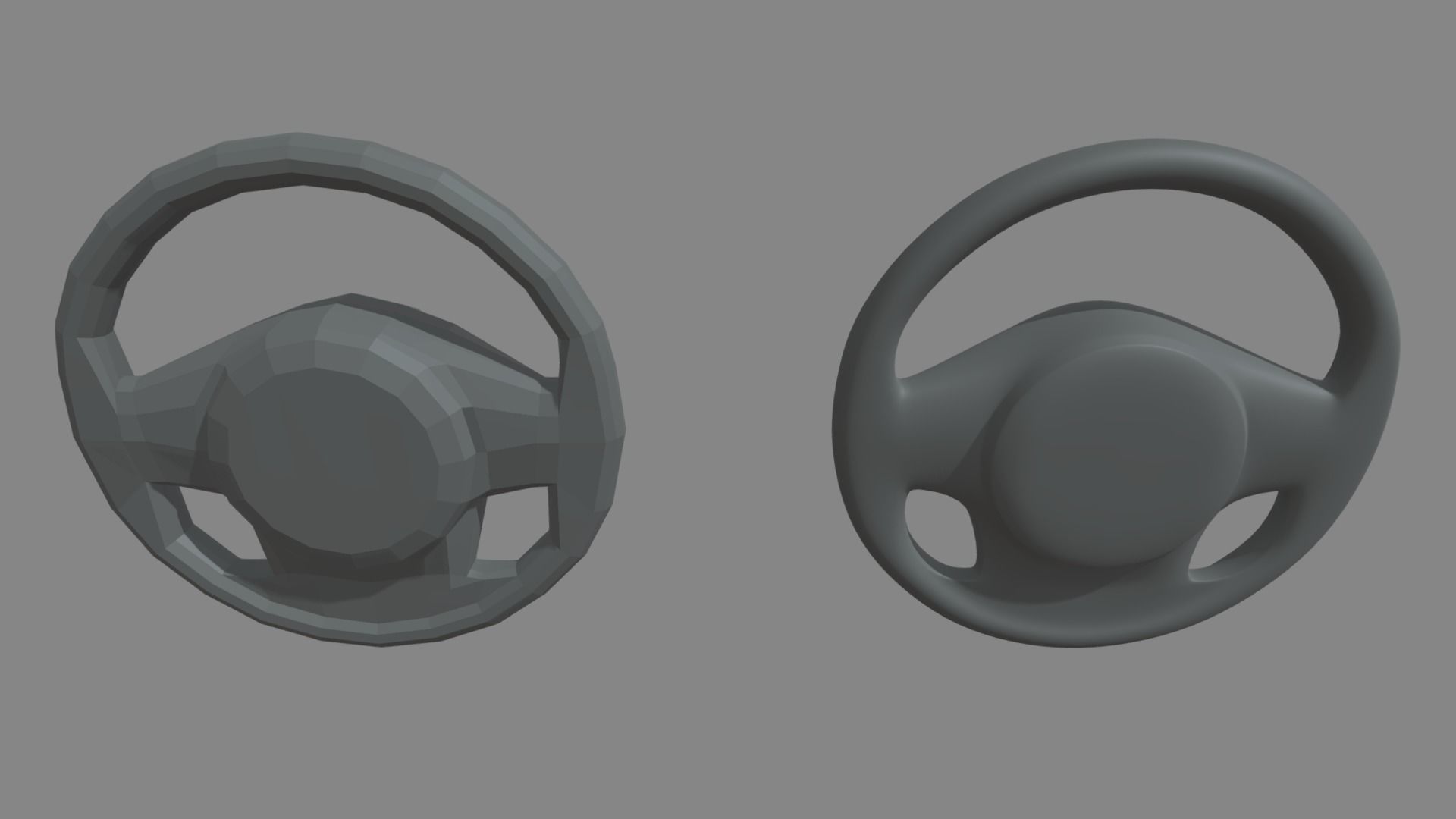 3D model Steering Wheel Car Custom VR / AR / low-poly | CGTrader