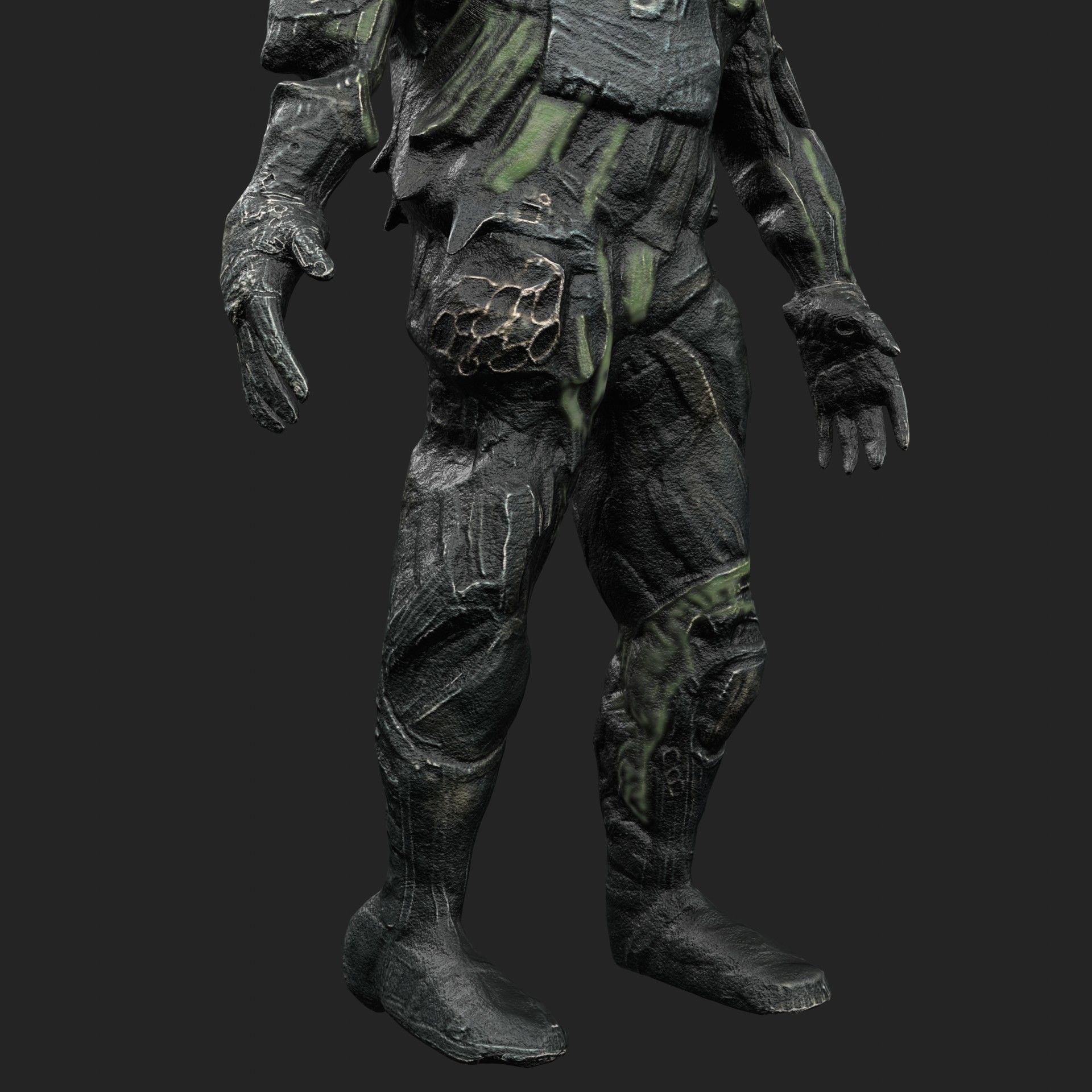 3D model Cyber Monster 01 Game Ready FBX Super lowpoly to Midpoly VR / AR / low-poly | CGTrader