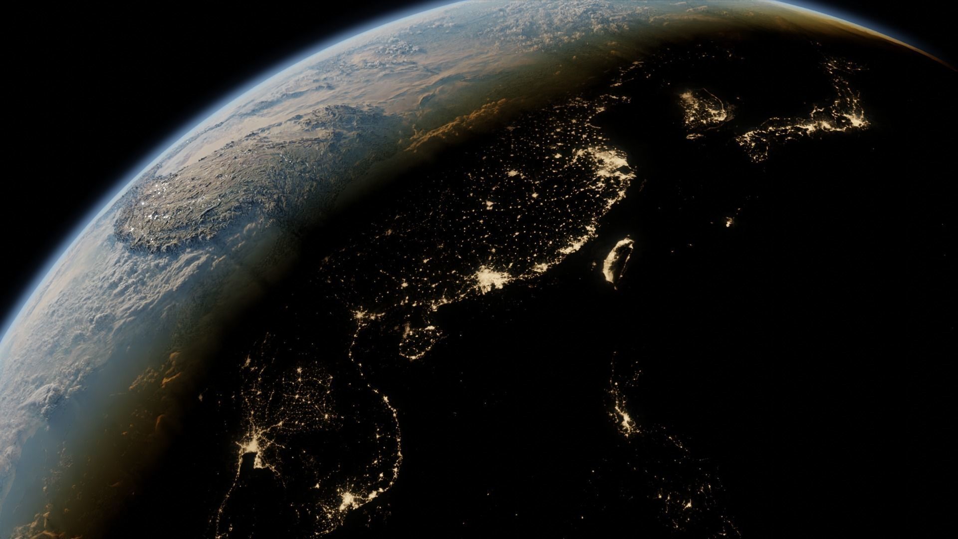 Realistic Earth from space 3D model | CGTrader