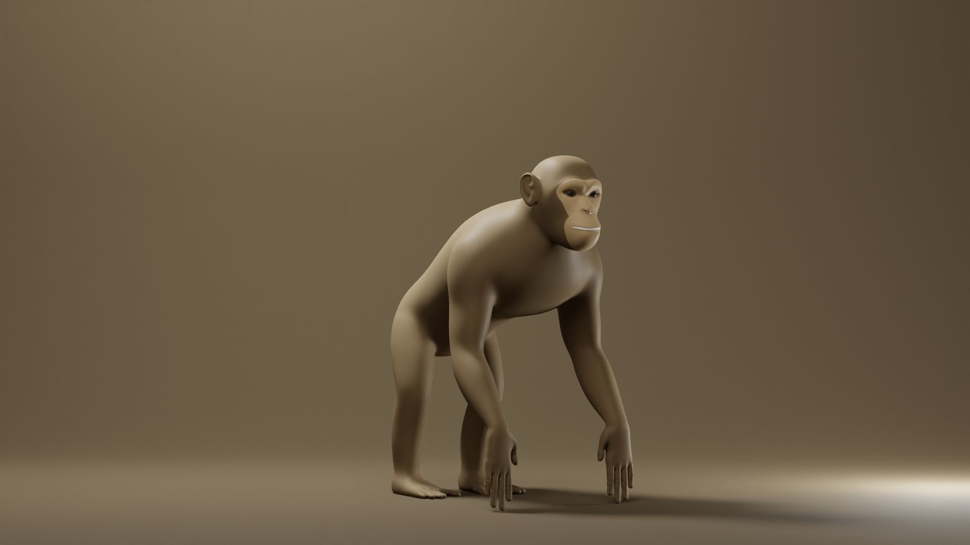 3D model Monkey Base Mesh VR / AR / low-poly | CGTrader