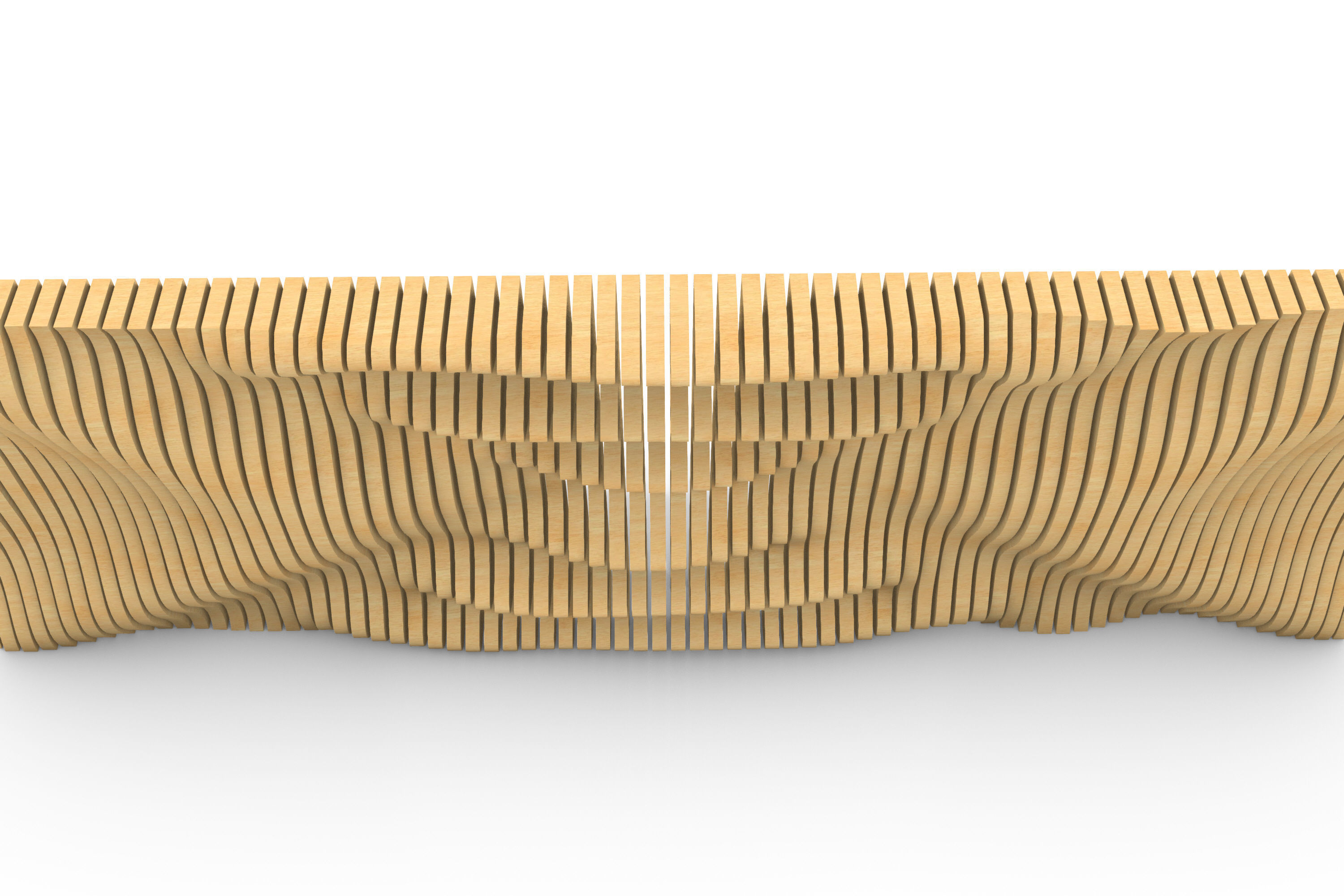 Parametric Wall Longitudinal Pattern 3D model | CGTrader