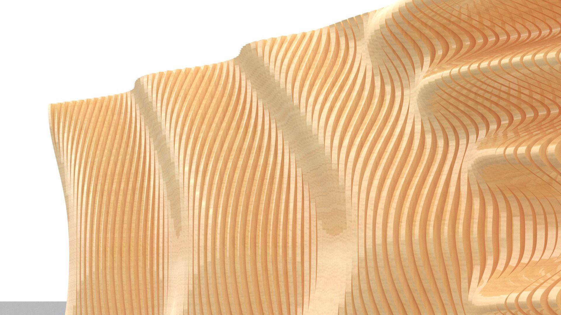 Parametric Wall Longitudinal Pattern 3D model | CGTrader