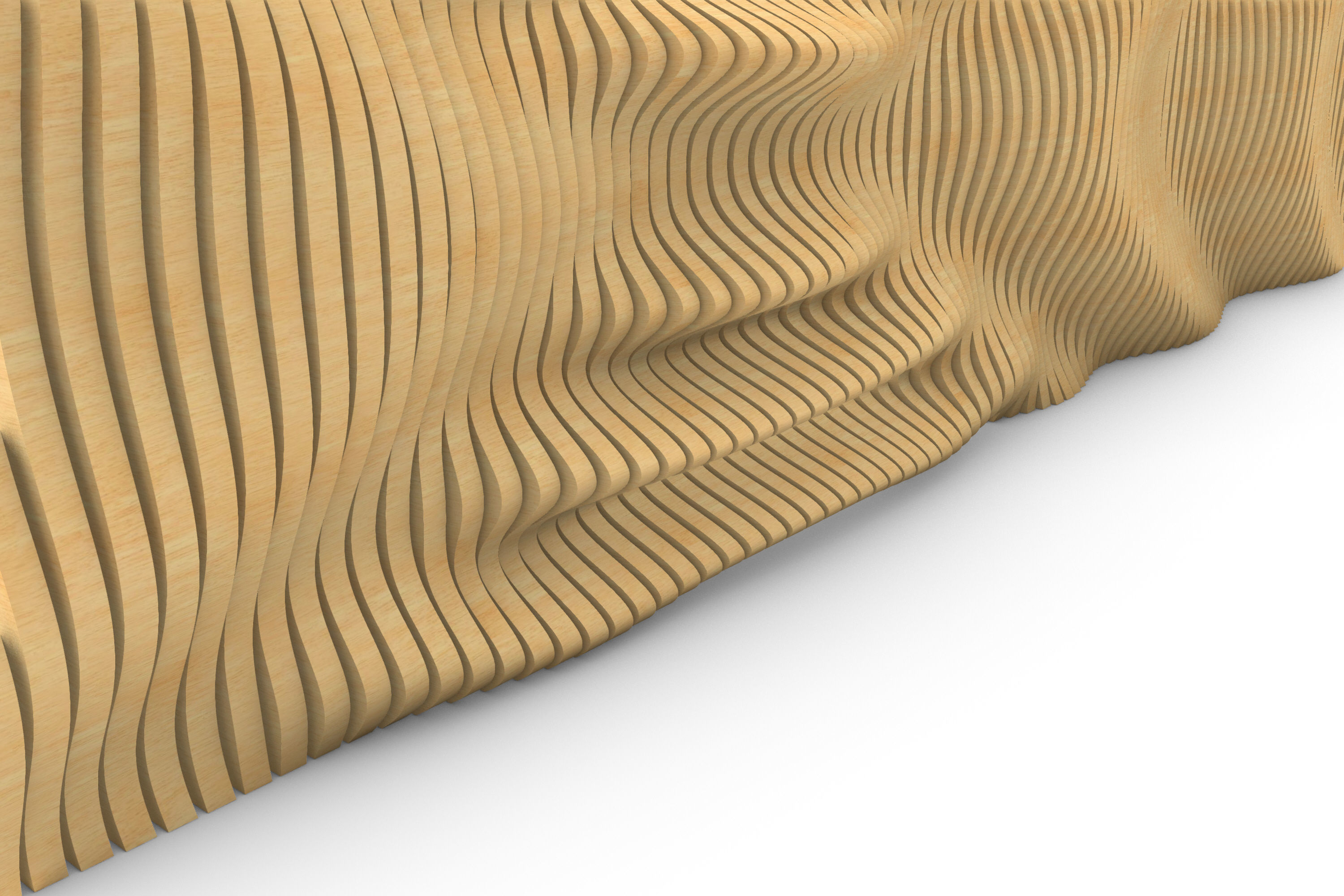 Parametric Wall Longitudinal Pattern 3D model | CGTrader