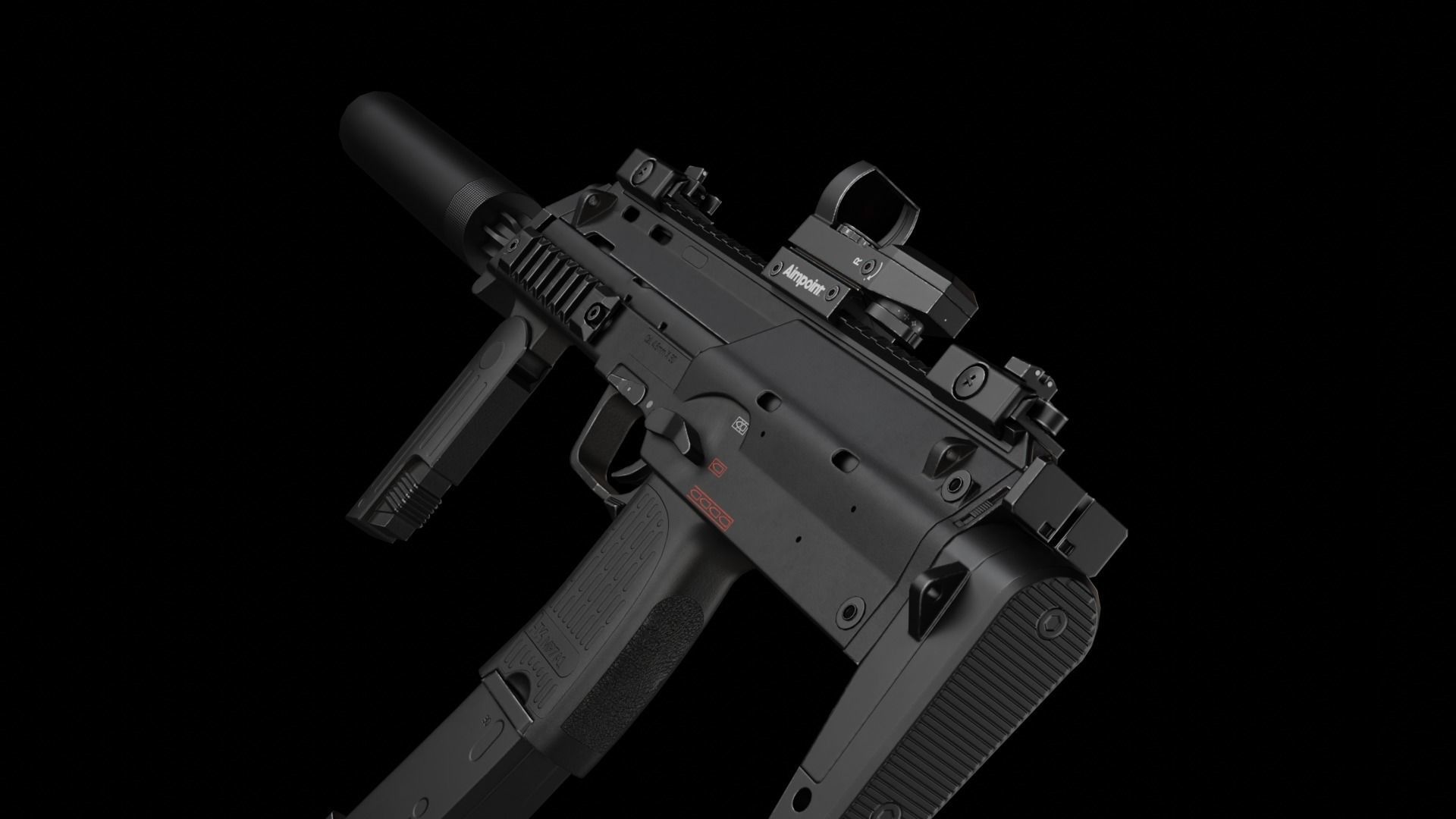 3d Model Hk Mp7a1 Vr Ar Low Poly Cgtrader