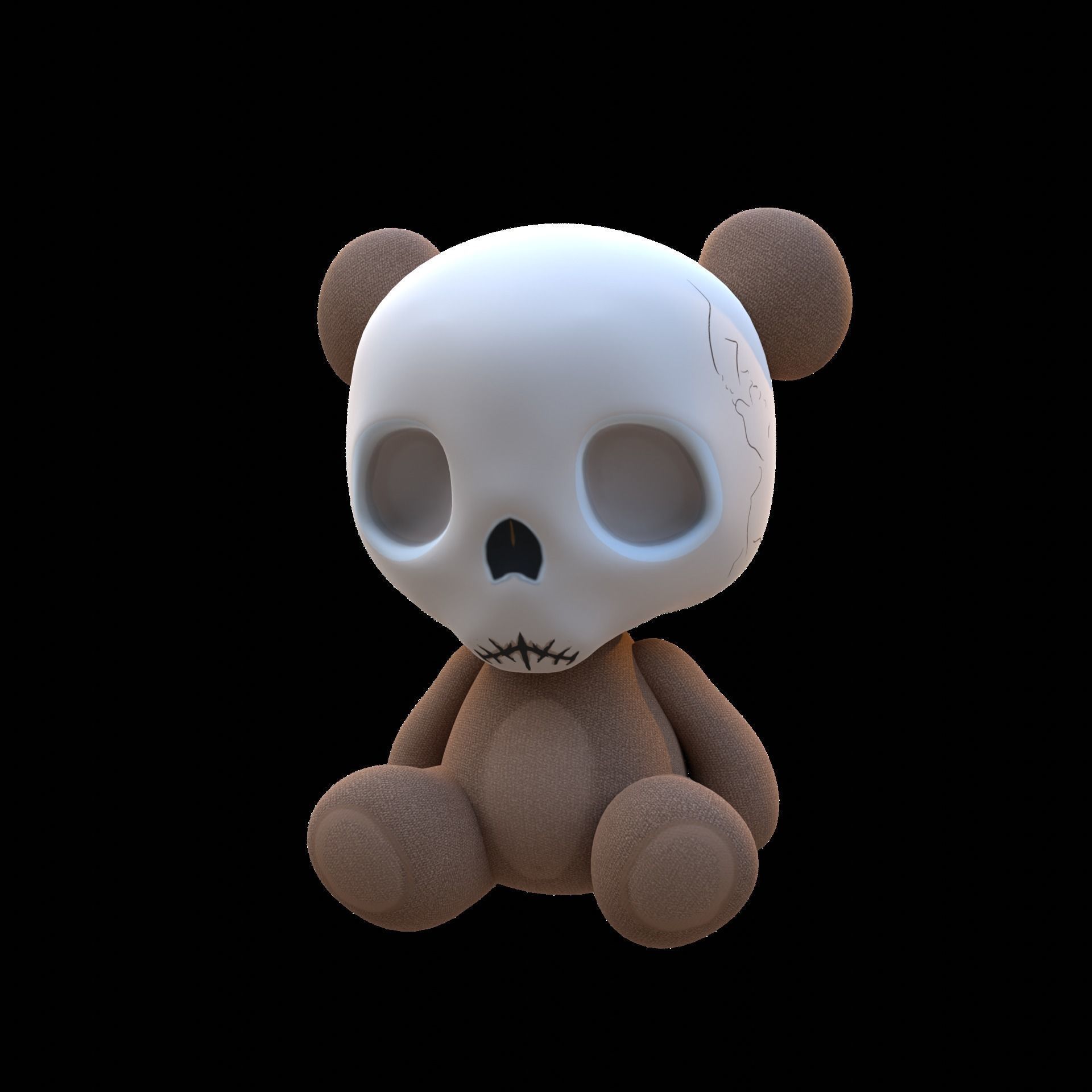 3D model Skull Teddy Bear - Ngchipv VR / AR / low-poly | CGTrader
