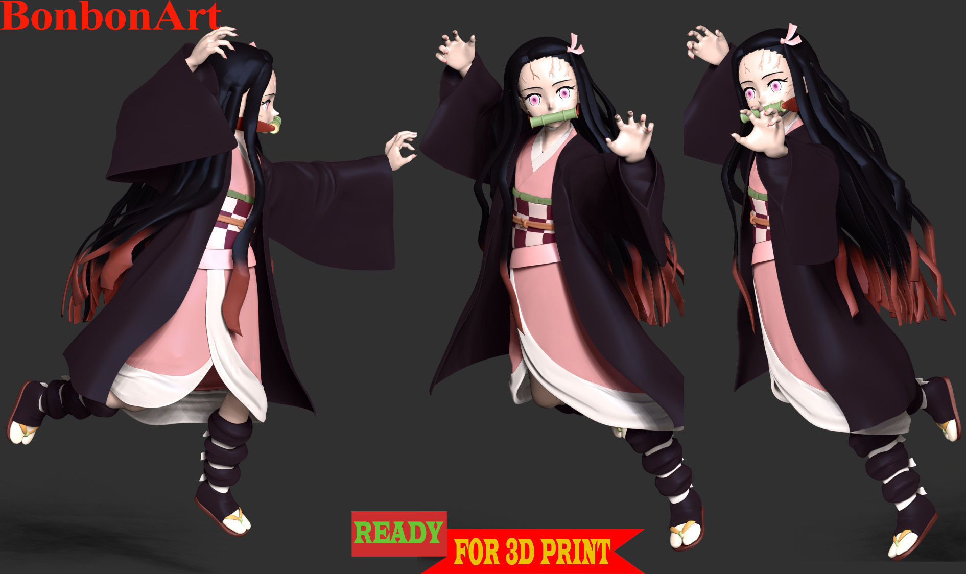 Nezuko - Demon Slayer Hinokami Chronicles 3D model 3D printable | CGTrader