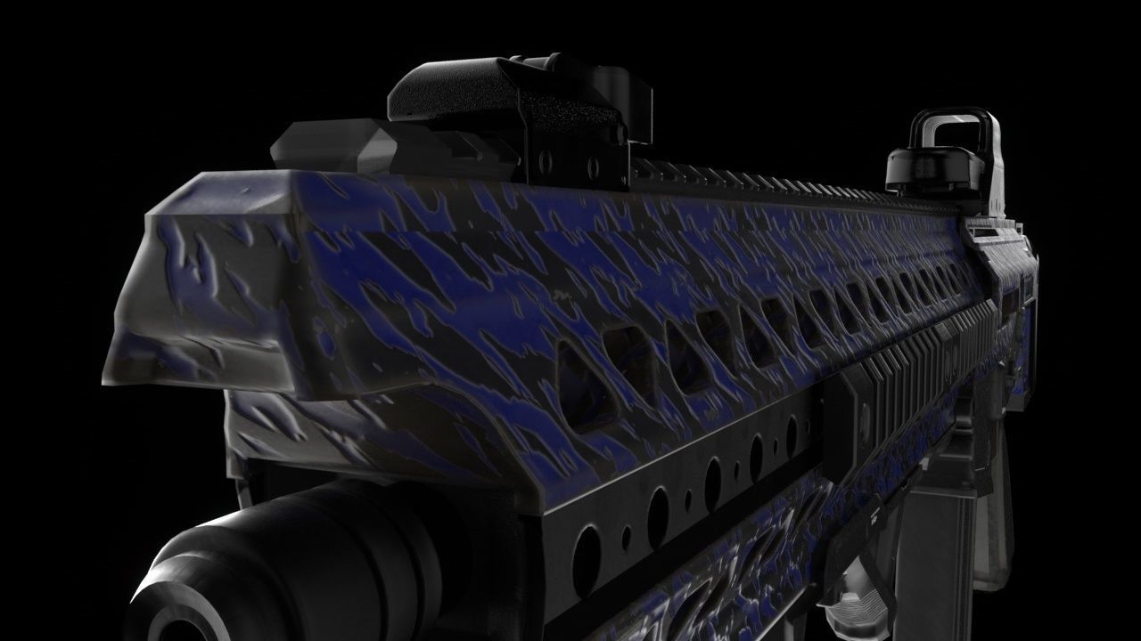 FN M29 purple Infantry Rifle 3D model | CGTrader