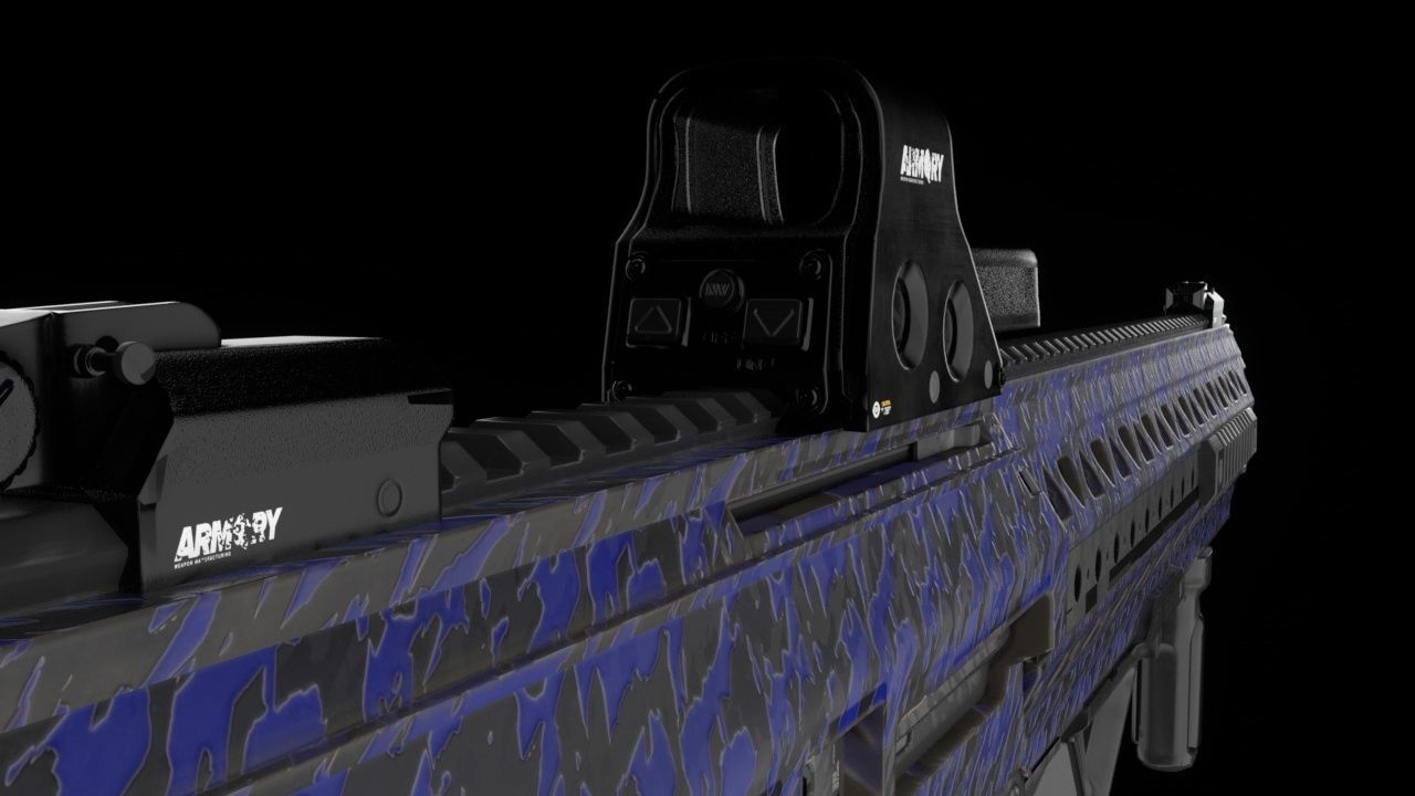 FN M29 purple Infantry Rifle 3D model | CGTrader