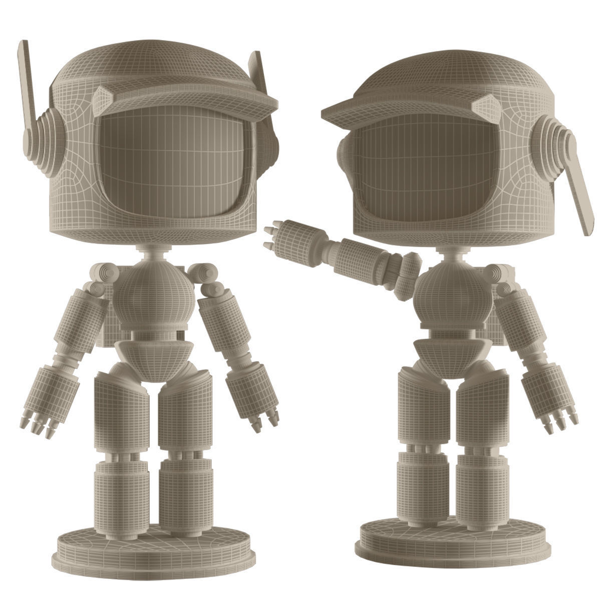 Love and death Robots 3D model | CGTrader