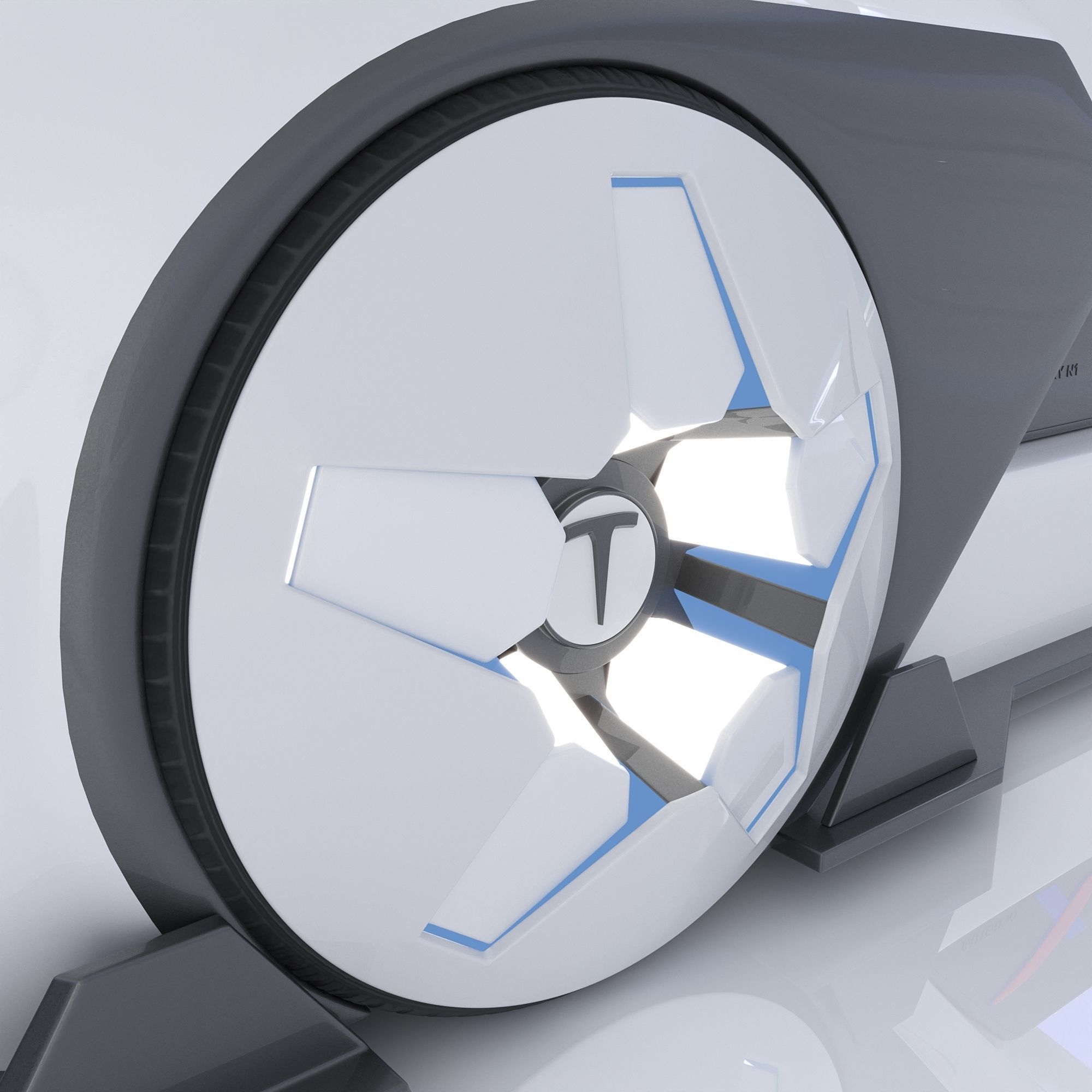 3D model Tesla Spaces rocket VR / AR / low-poly | CGTrader