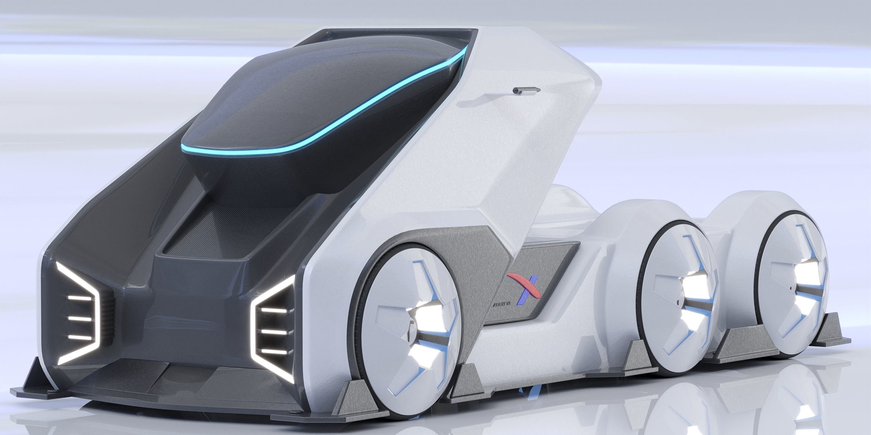 3D model Tesla Spaces rocket VR / AR / low-poly | CGTrader