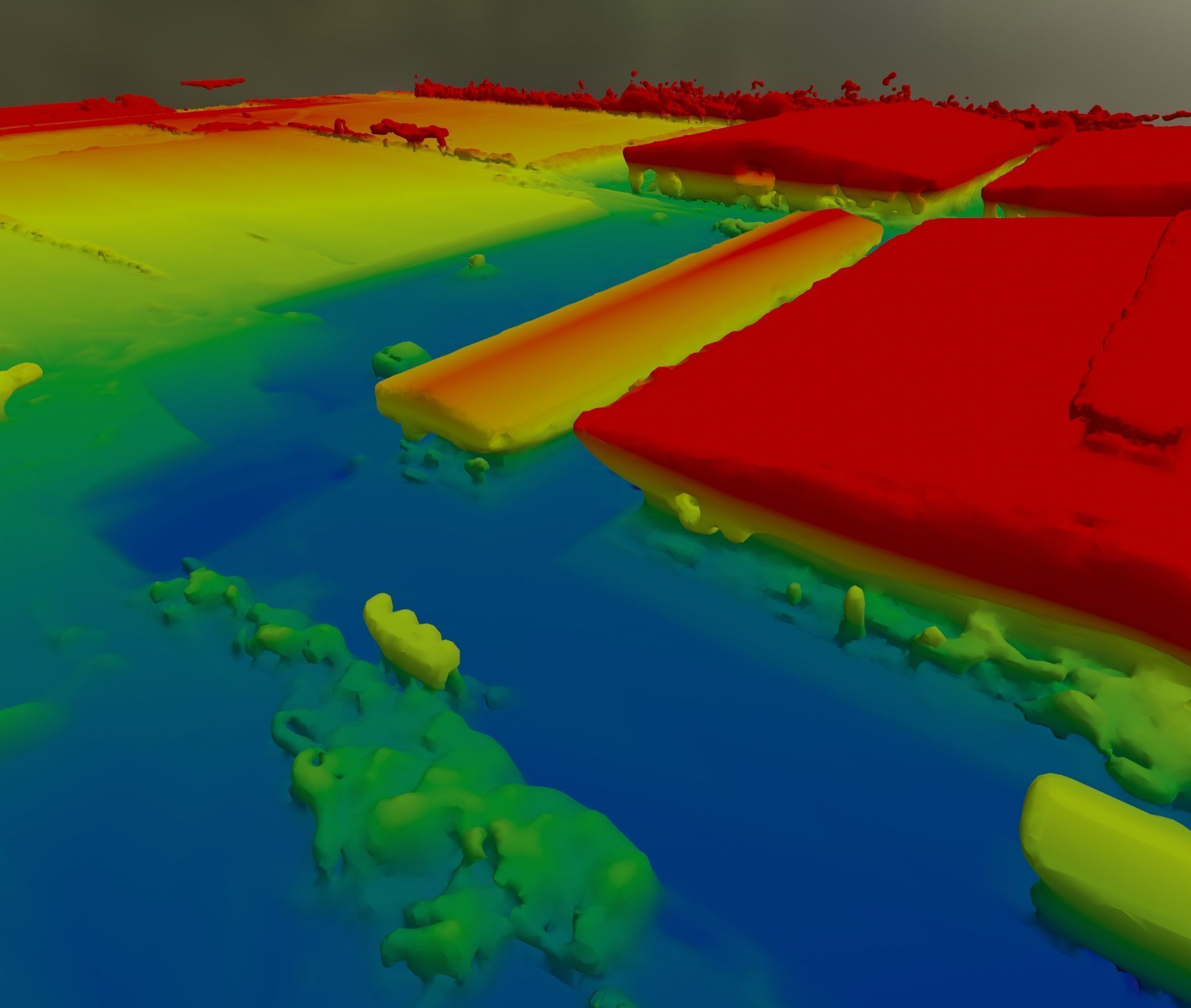 Topography with height in color display 3D model | CGTrader