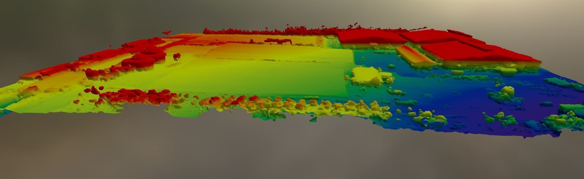 Topography with height in color display 3D model | CGTrader