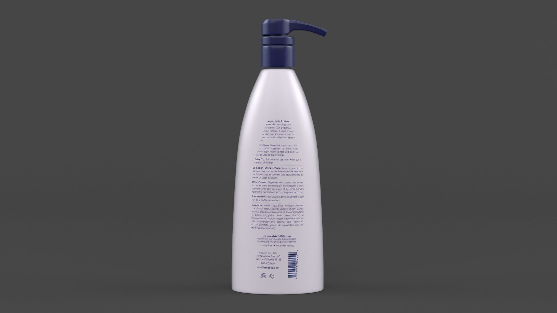 Lotion bottle of shampoo 3D model | CGTrader