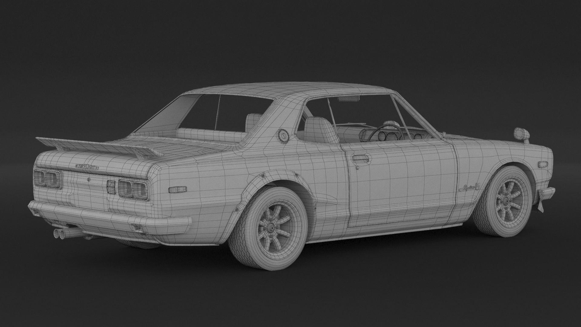 Nissan Skyline GT-R 3D model | CGTrader