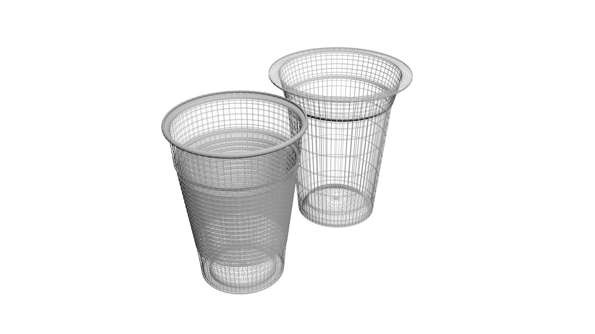 Two Plastic Cups 3D model | CGTrader