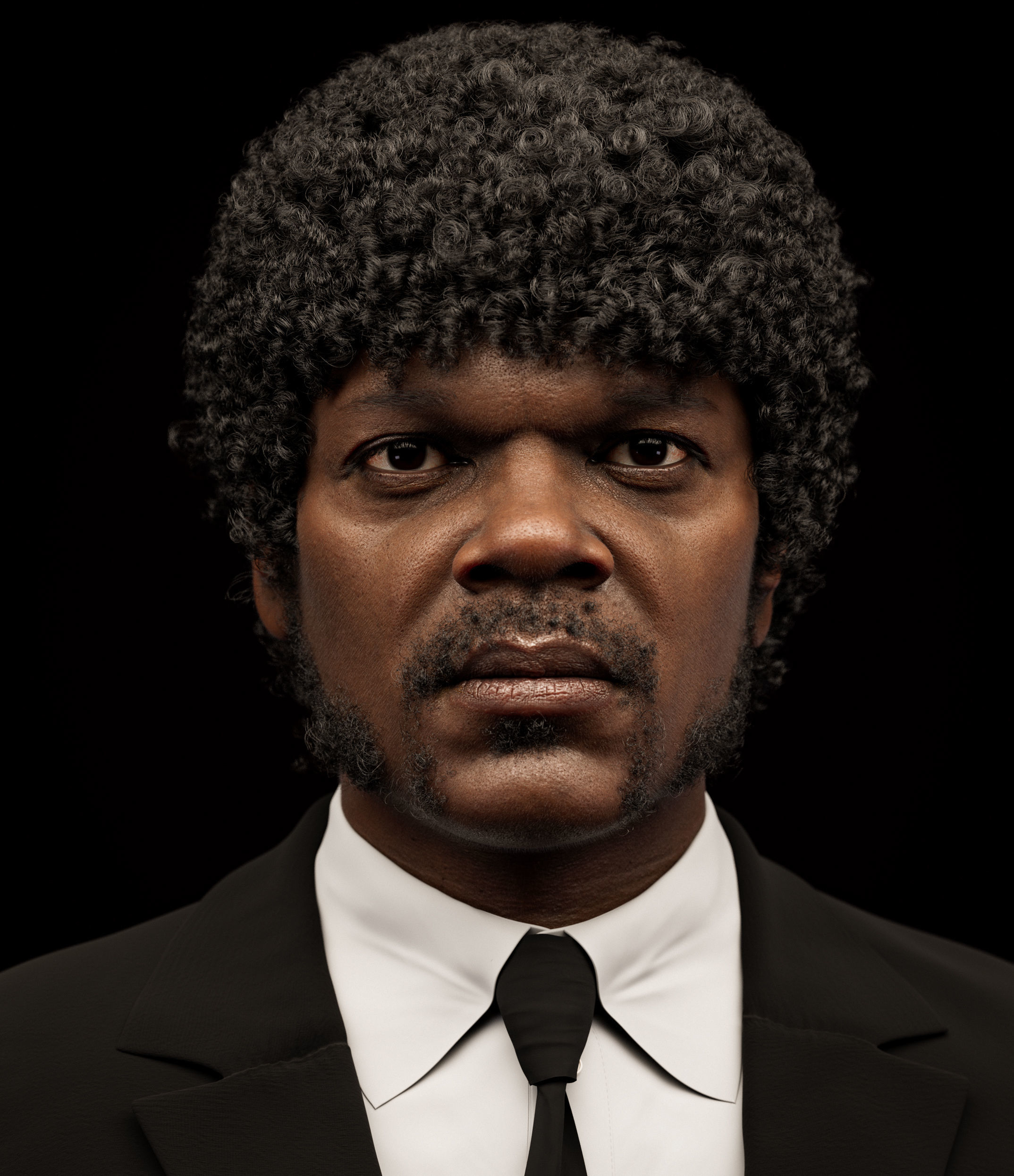 Samuel L Jackson as Jules Winnfield Pulp Fiction Likeness sculpt 3D ...