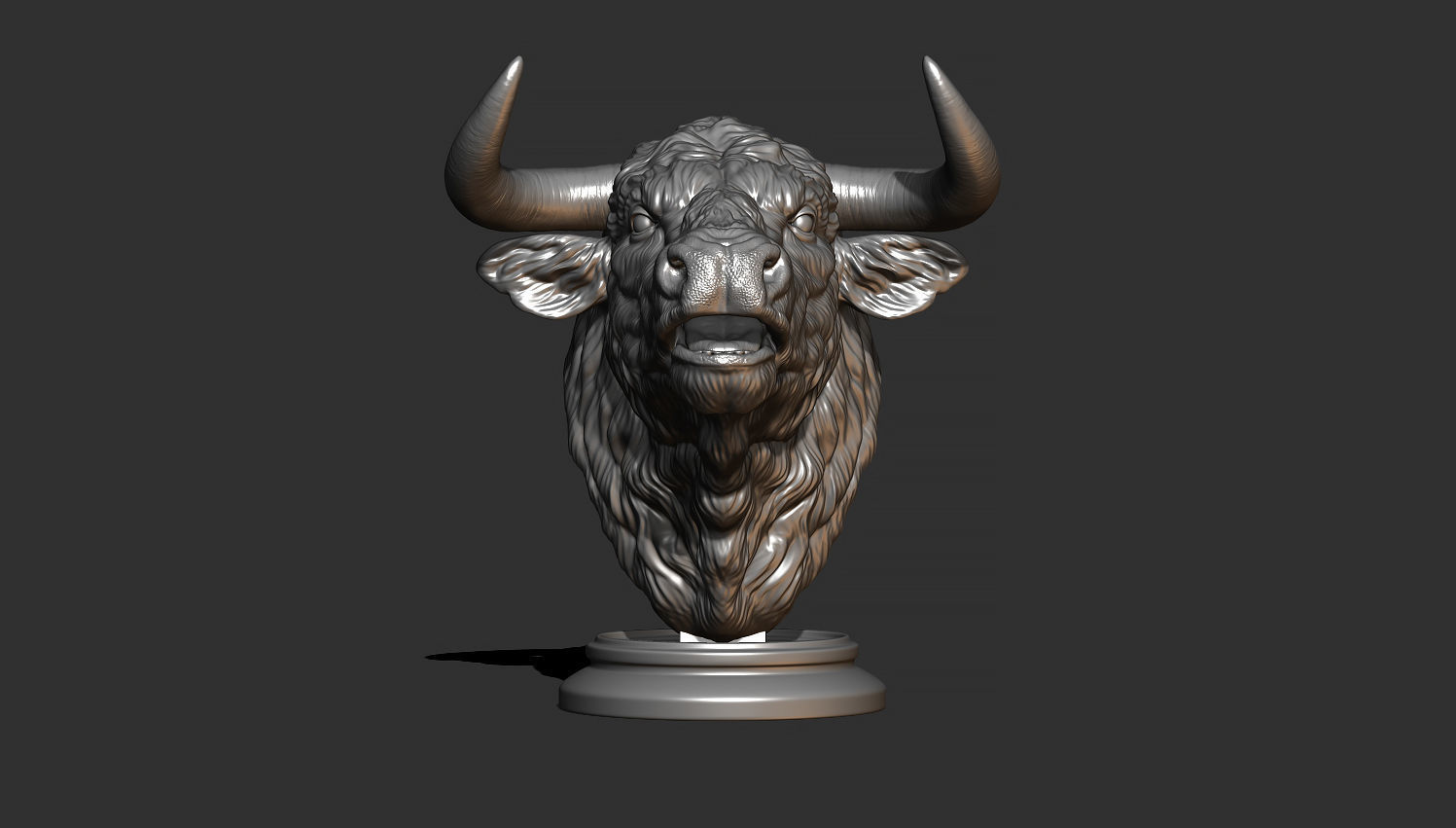 Bull bellows 3D model 3D printable | CGTrader