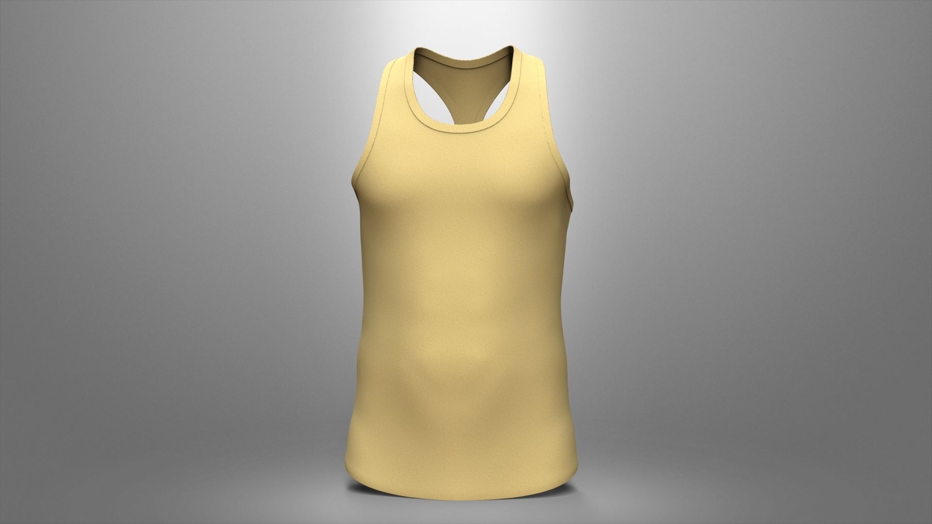 Basic Tank Tops Design 3D model | CGTrader
