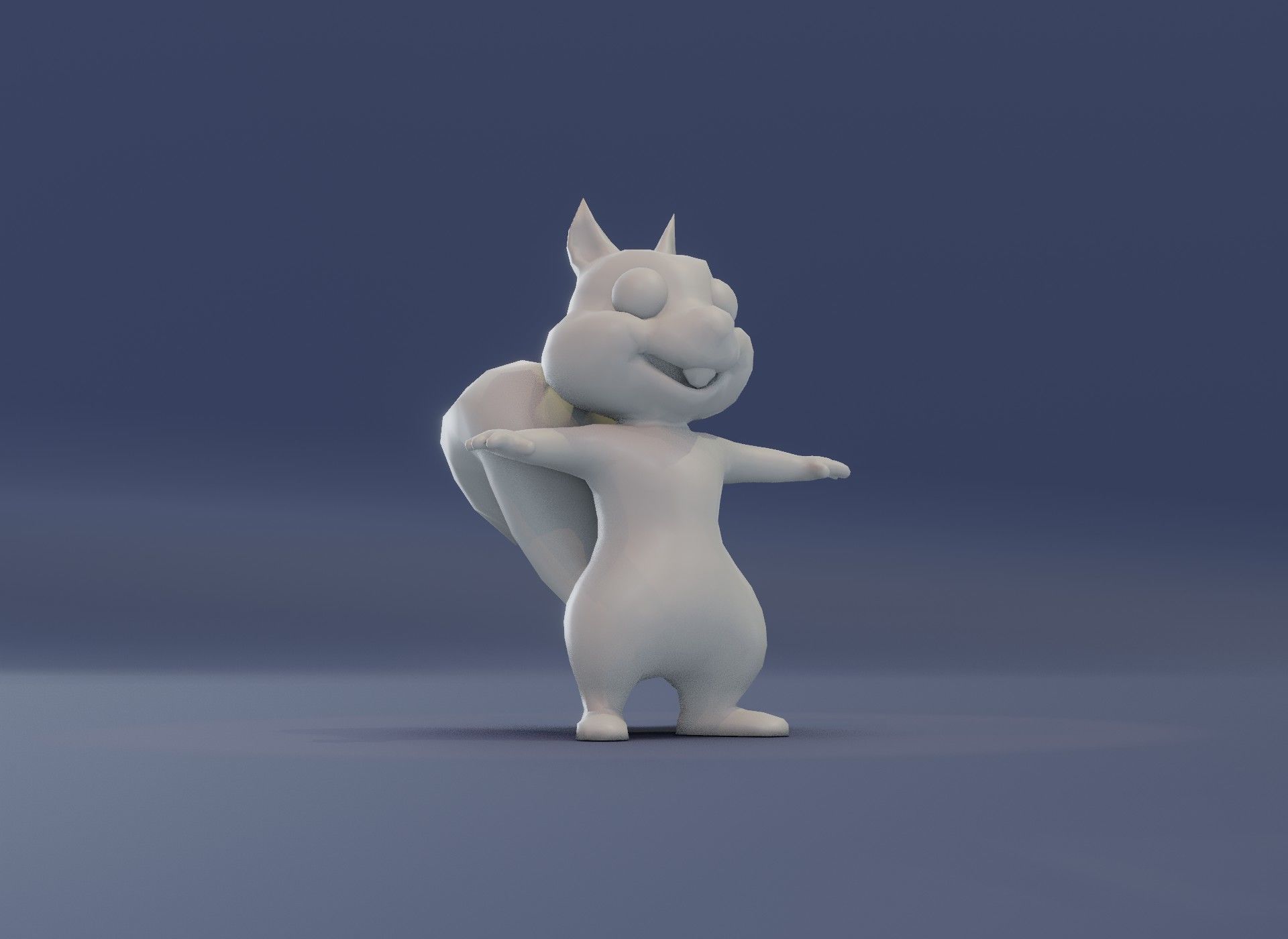 3D model Cartoon Squirrel Animated Base Mesh 30 Animations 3D Model VR ...