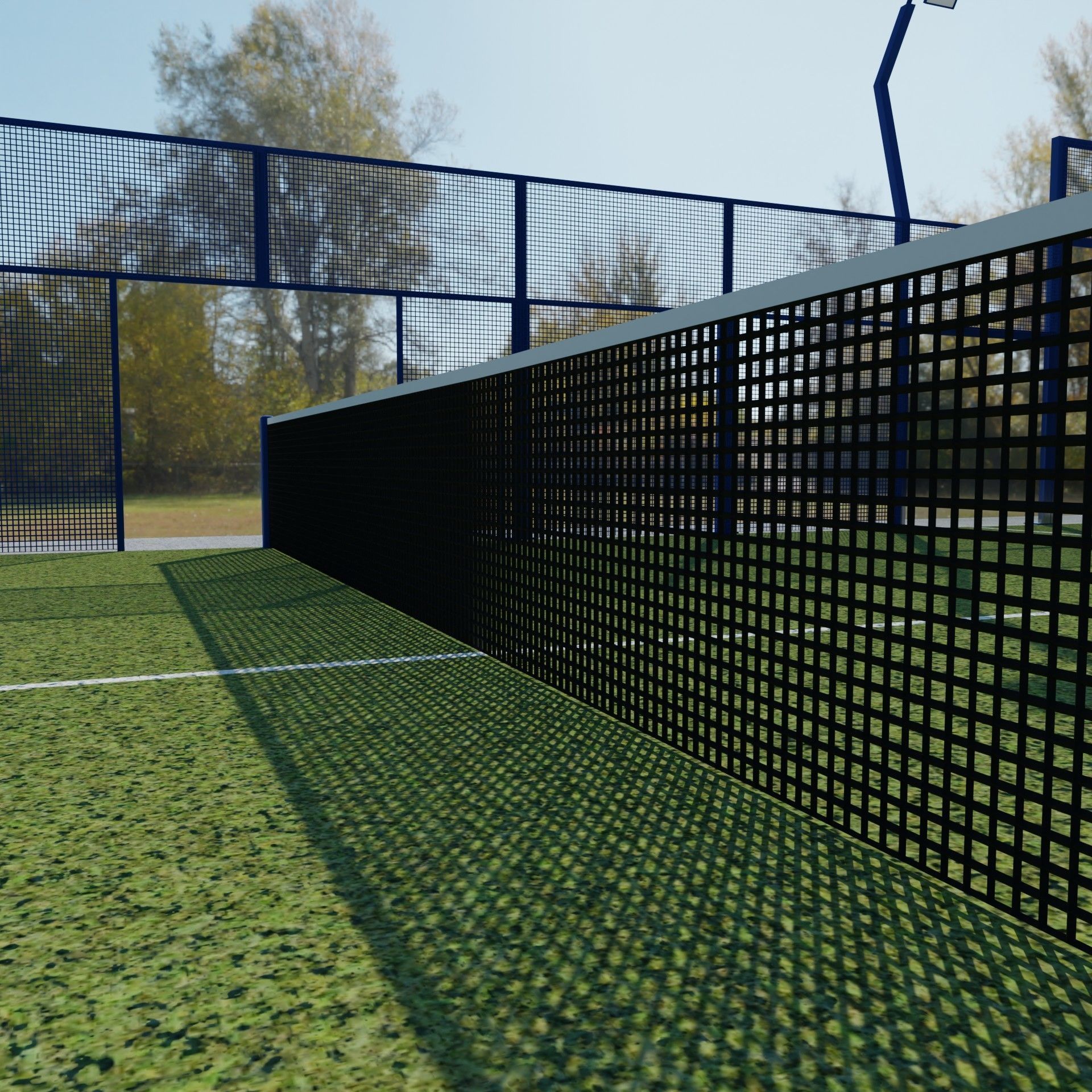 Padel court 3D model | CGTrader