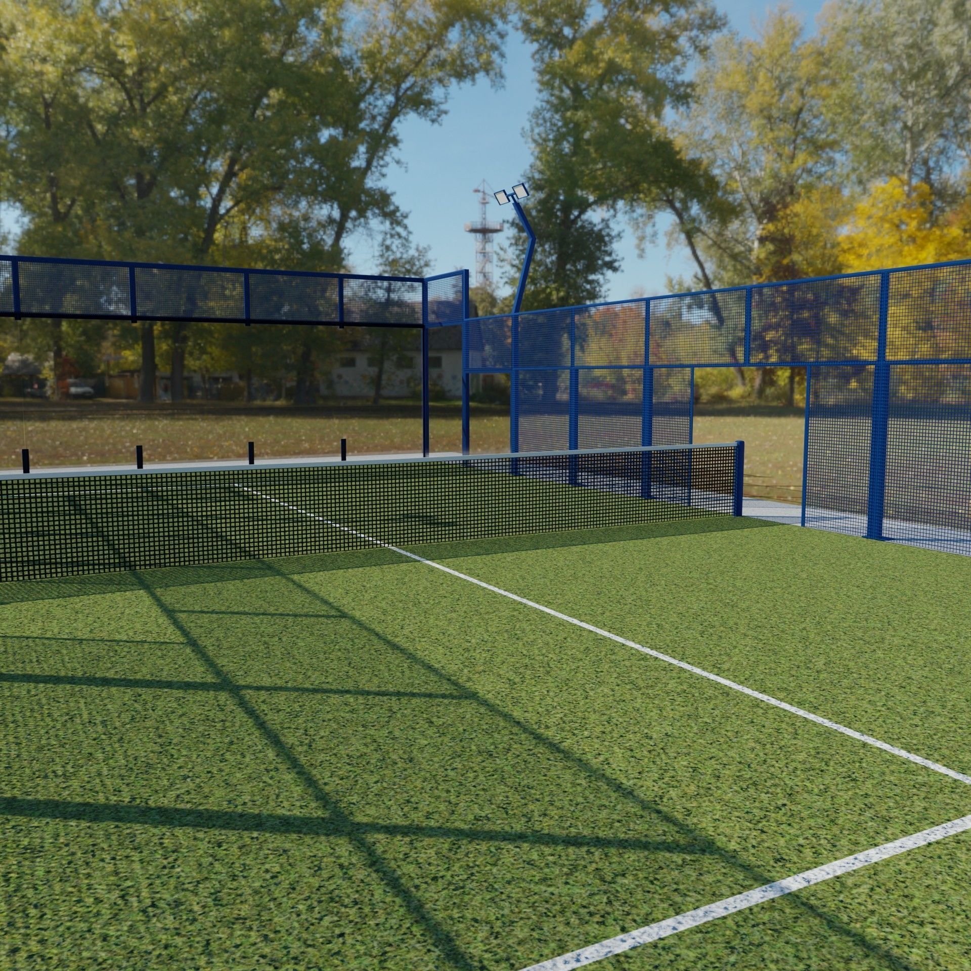 Padel court 3D model | CGTrader