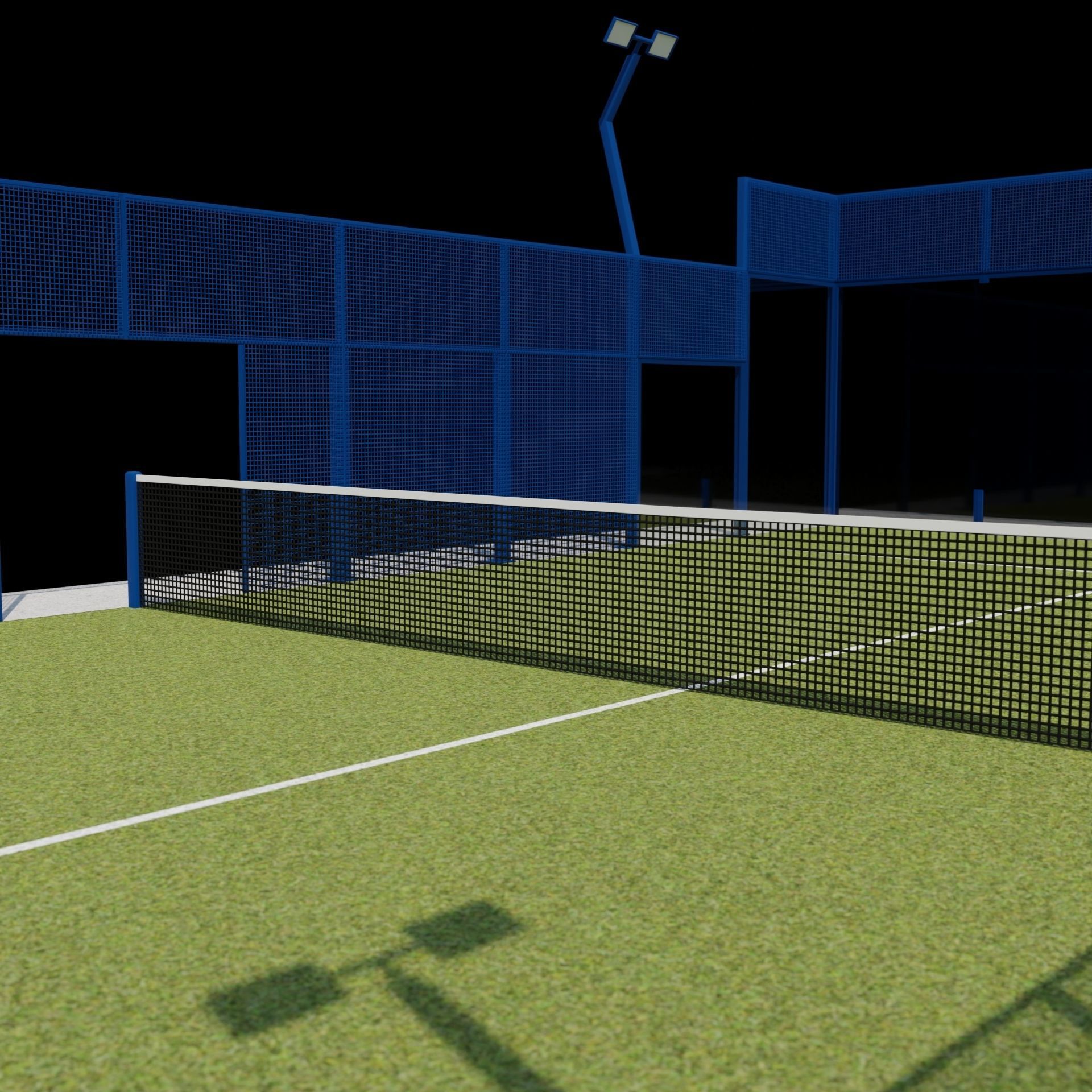 Padel court 3D model | CGTrader