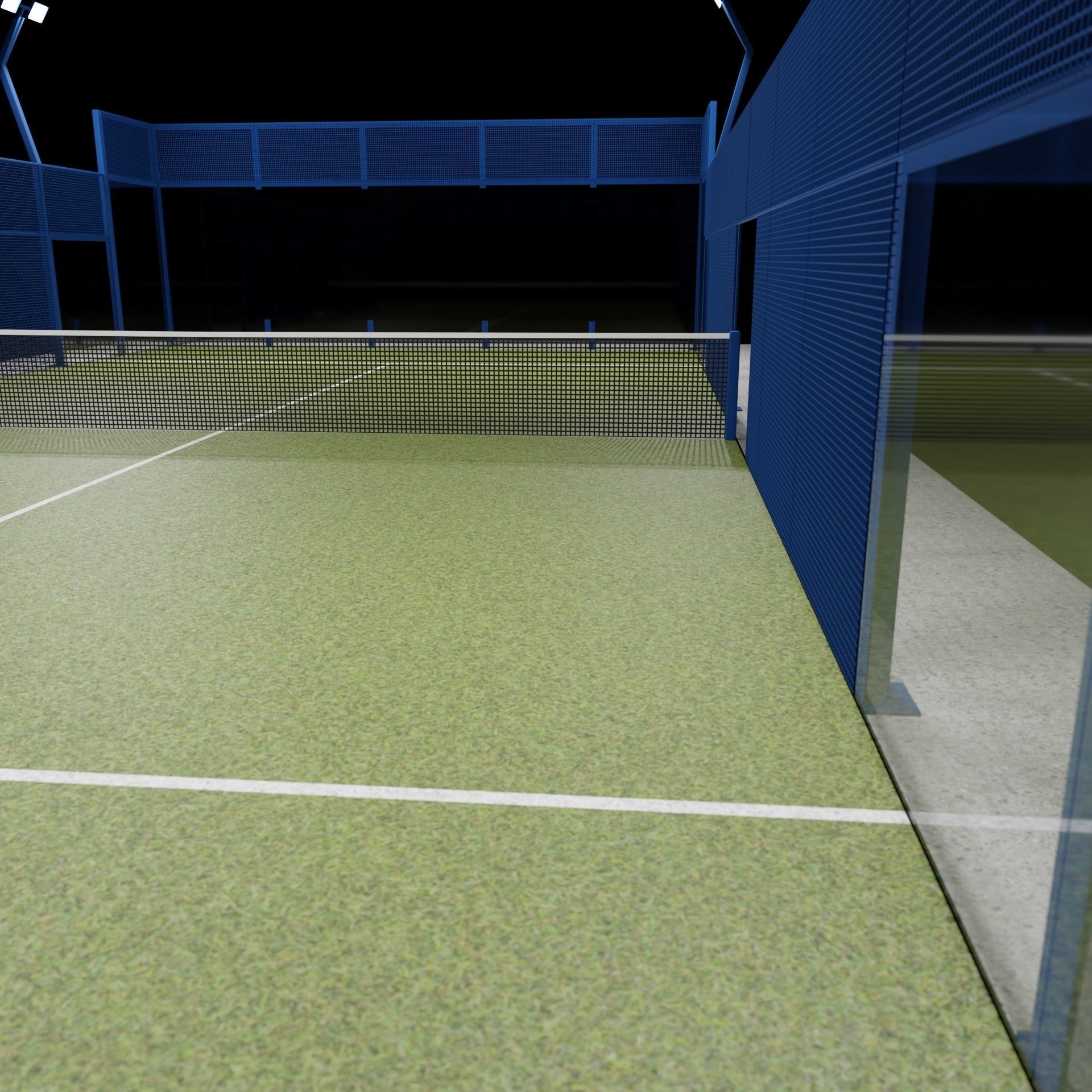 Padel court 3D model | CGTrader