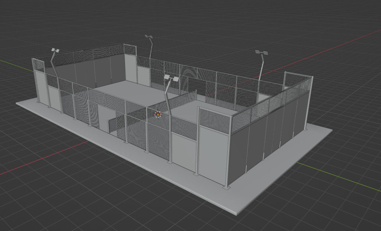 Padel court 3D model | CGTrader
