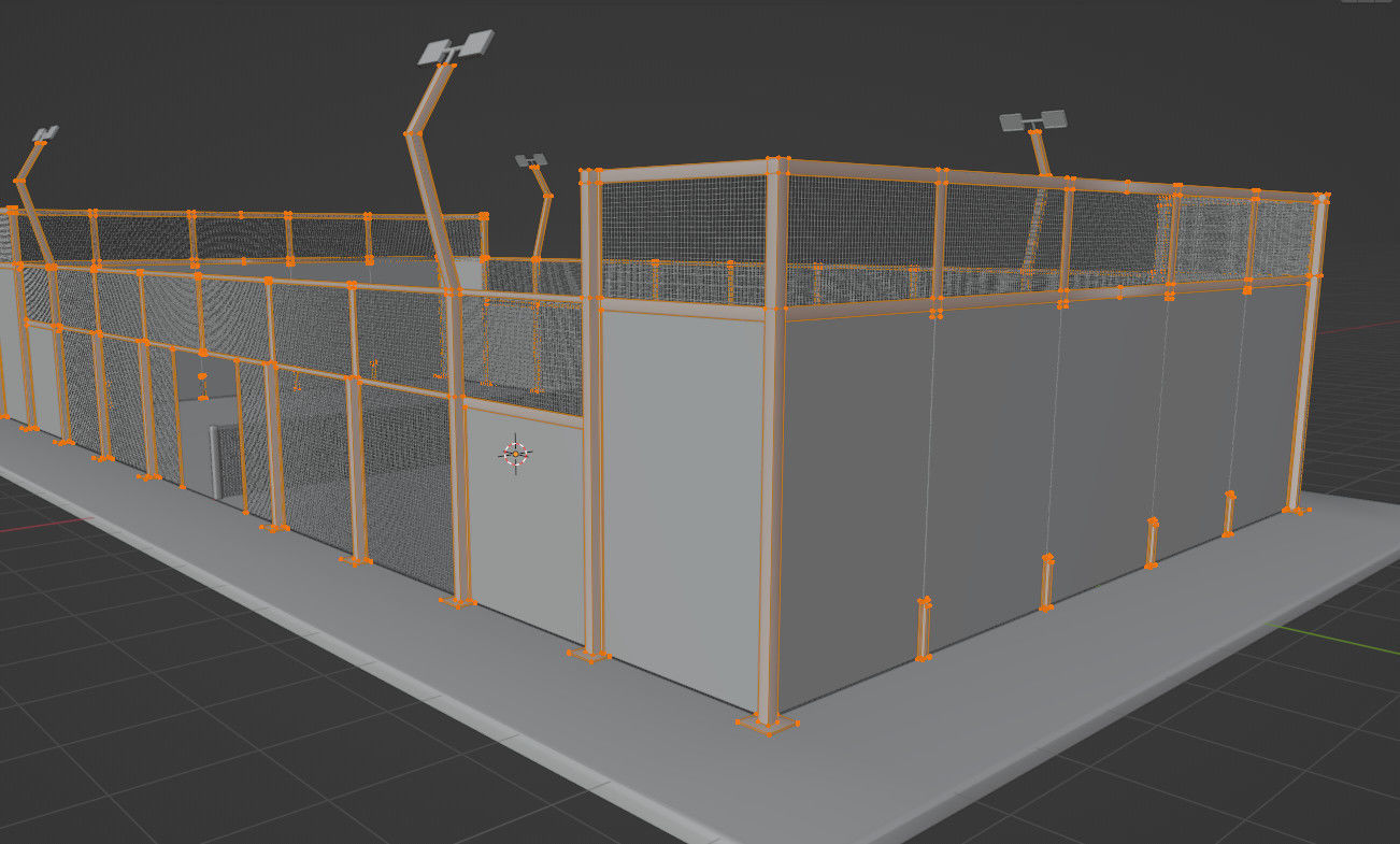 Padel court 3D model | CGTrader
