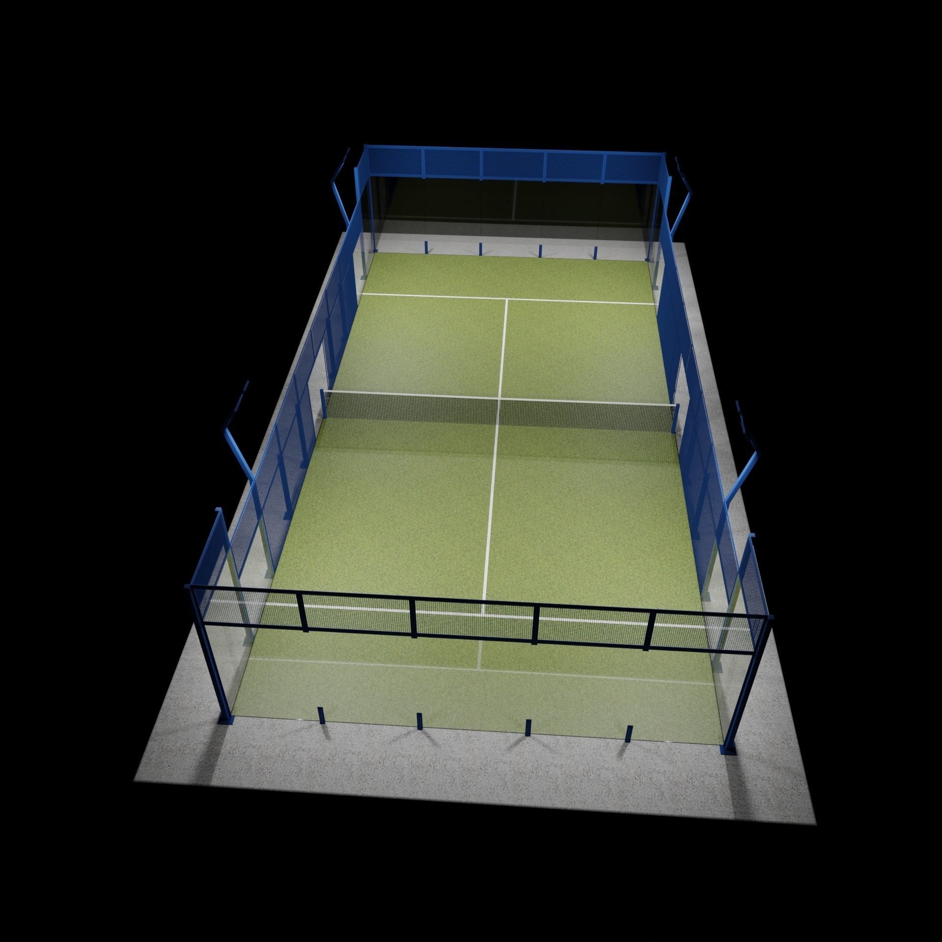 Padel court 3D model | CGTrader