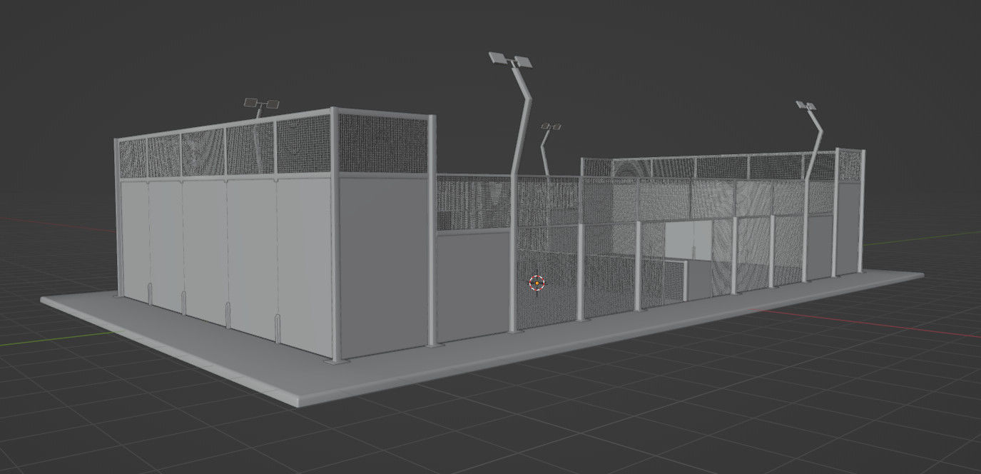 Padel court 3D model | CGTrader