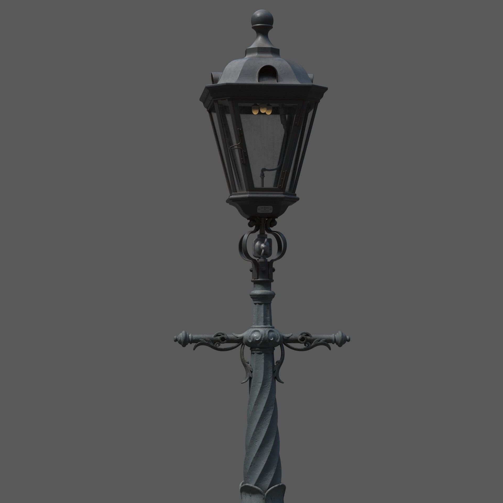 Victorian Ornate Lamp Post 3D model | CGTrader