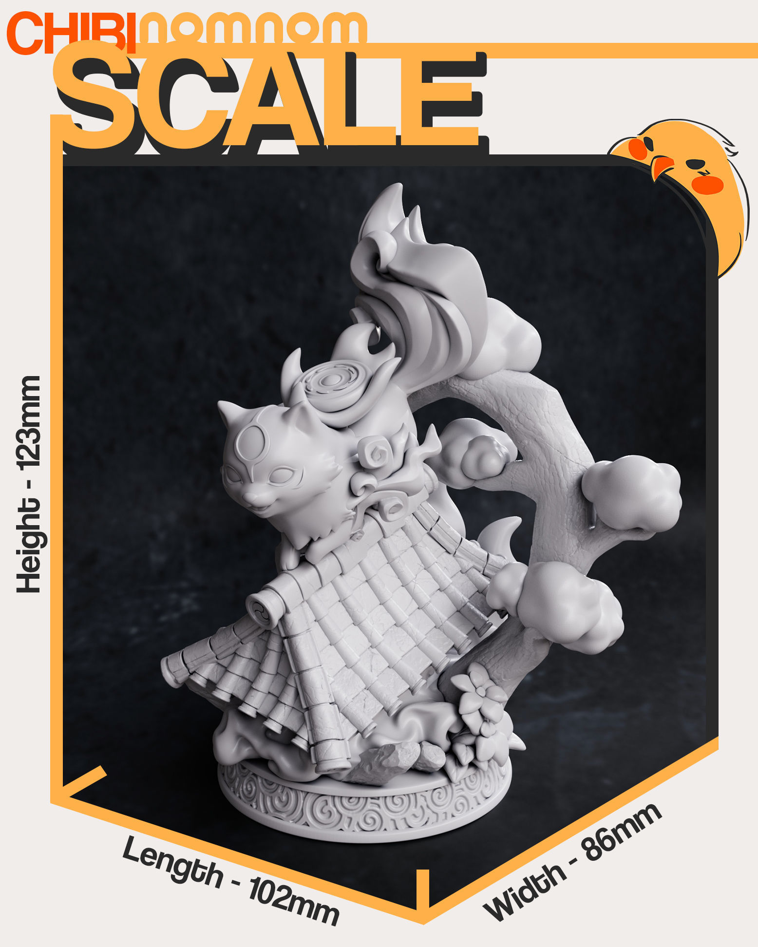 Chibi Amaterasu - Okami 3D model 3D printable | CGTrader