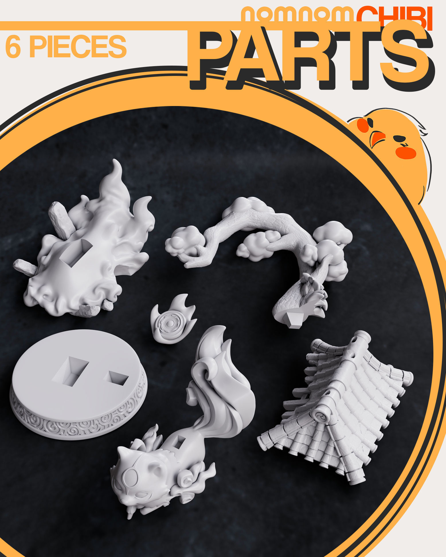 Chibi Amaterasu - Okami 3D model 3D printable | CGTrader