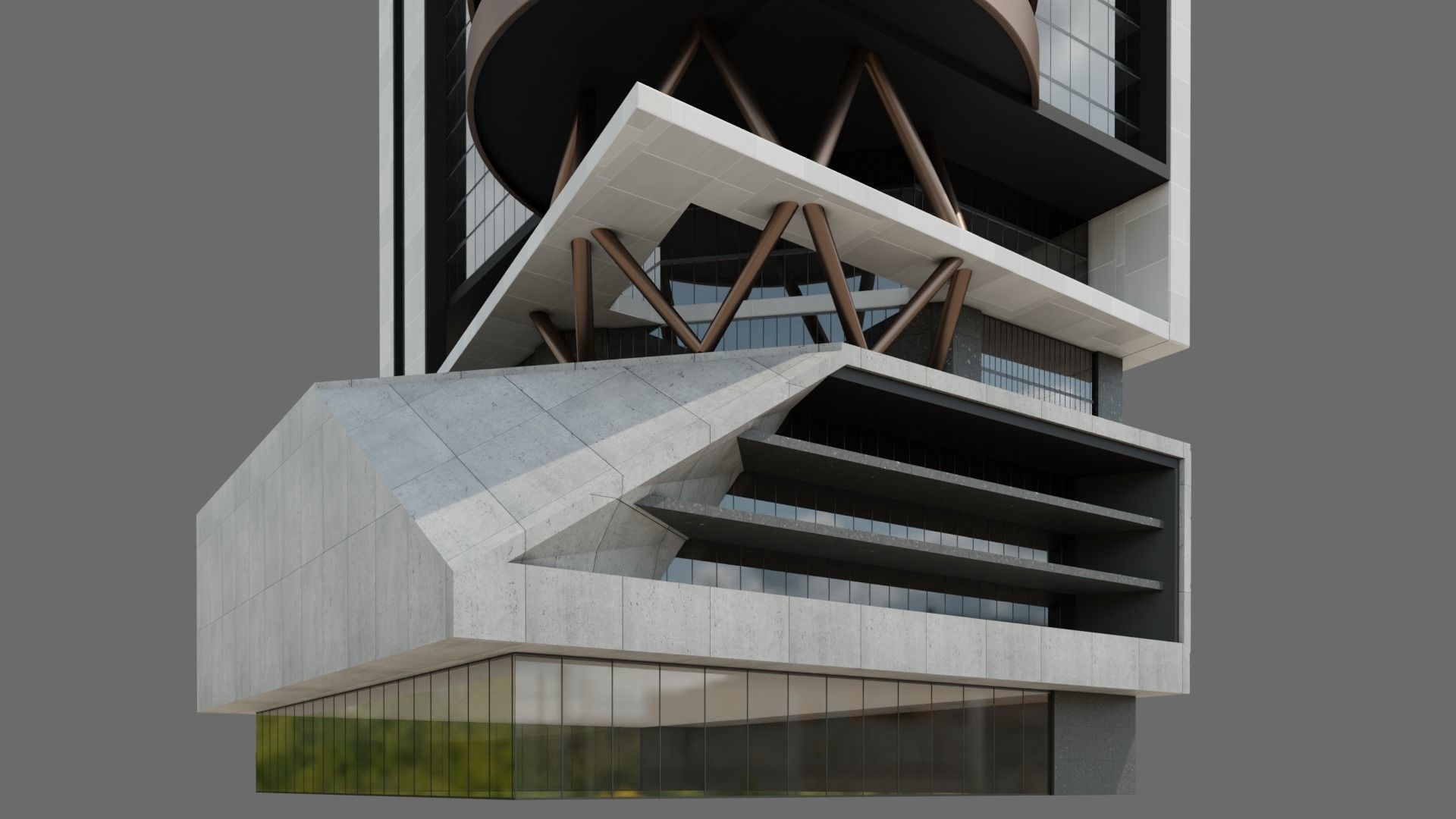 High-Rise building ID008 free 3D model | CGTrader