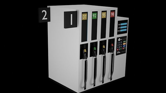 3D model Gas pump and Fuel pump VR / AR / low-poly | CGTrader