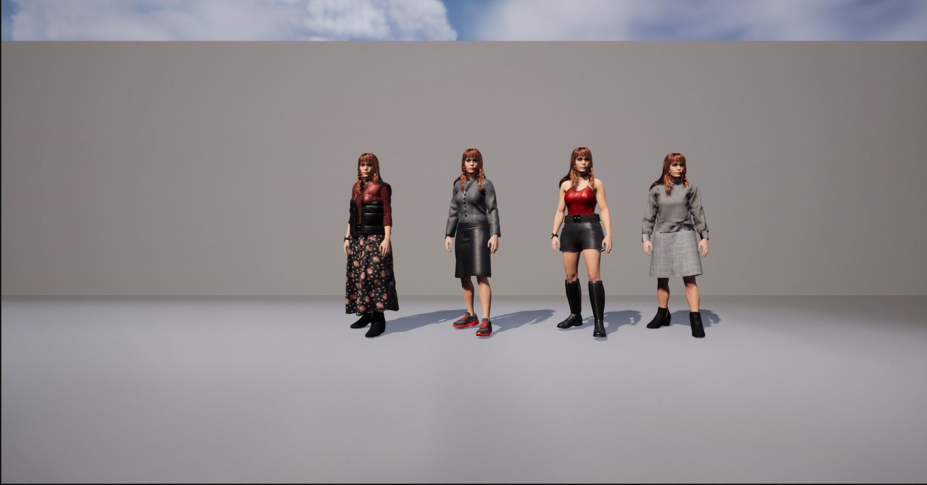 Civilian Clothes for Metahuman Female Character UE5 3D model animated rigged | CGTrader