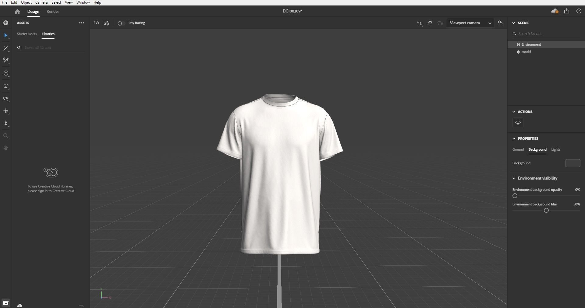 Basic Top Tee Design 3D model | CGTrader