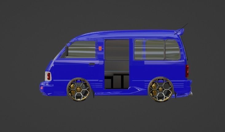 MOBIL ANGKOT RIG ANIMATION 3D model animated rigged | CGTrader