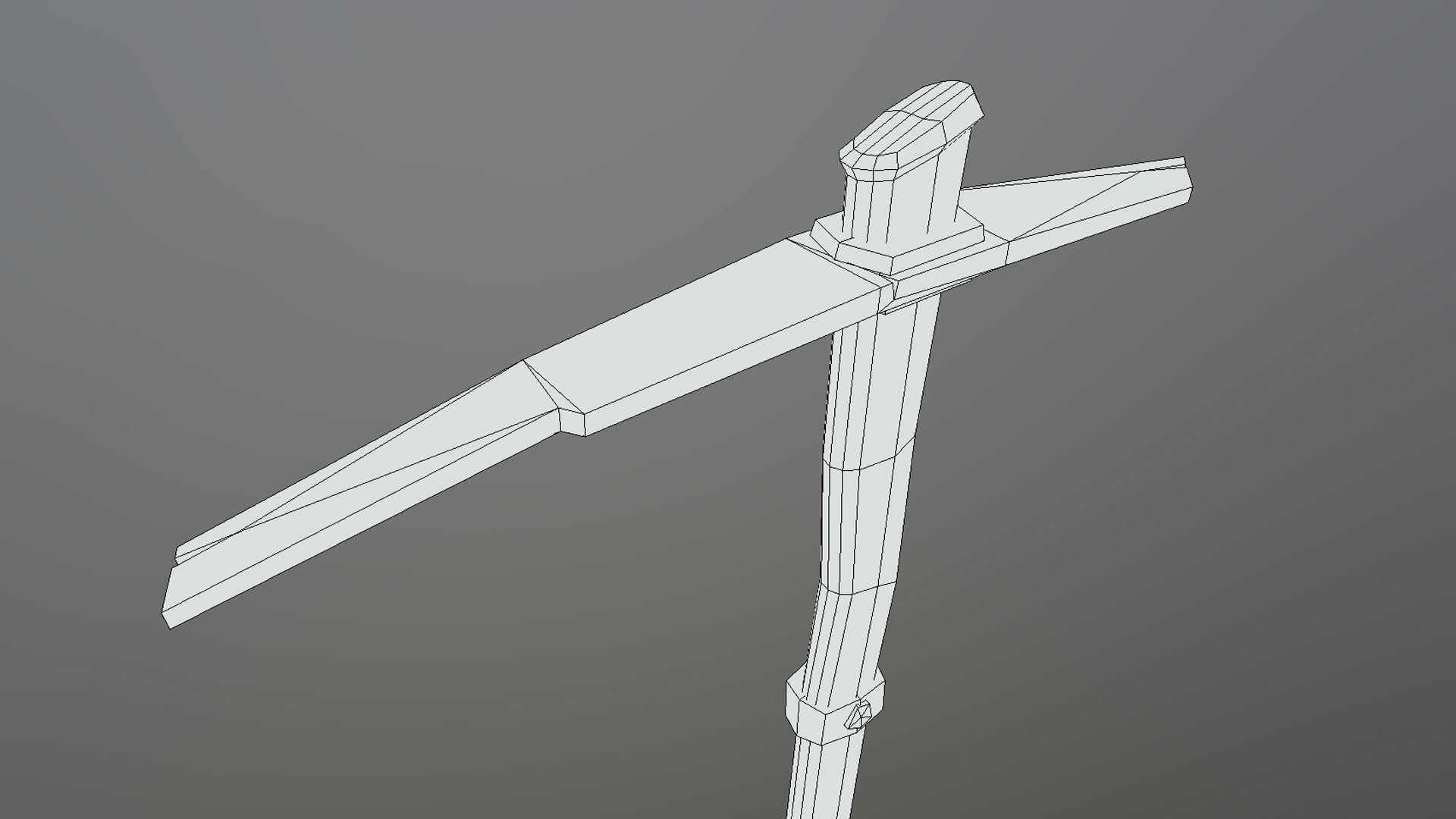 3D model Pickaxe Wood VR / AR / low-poly | CGTrader