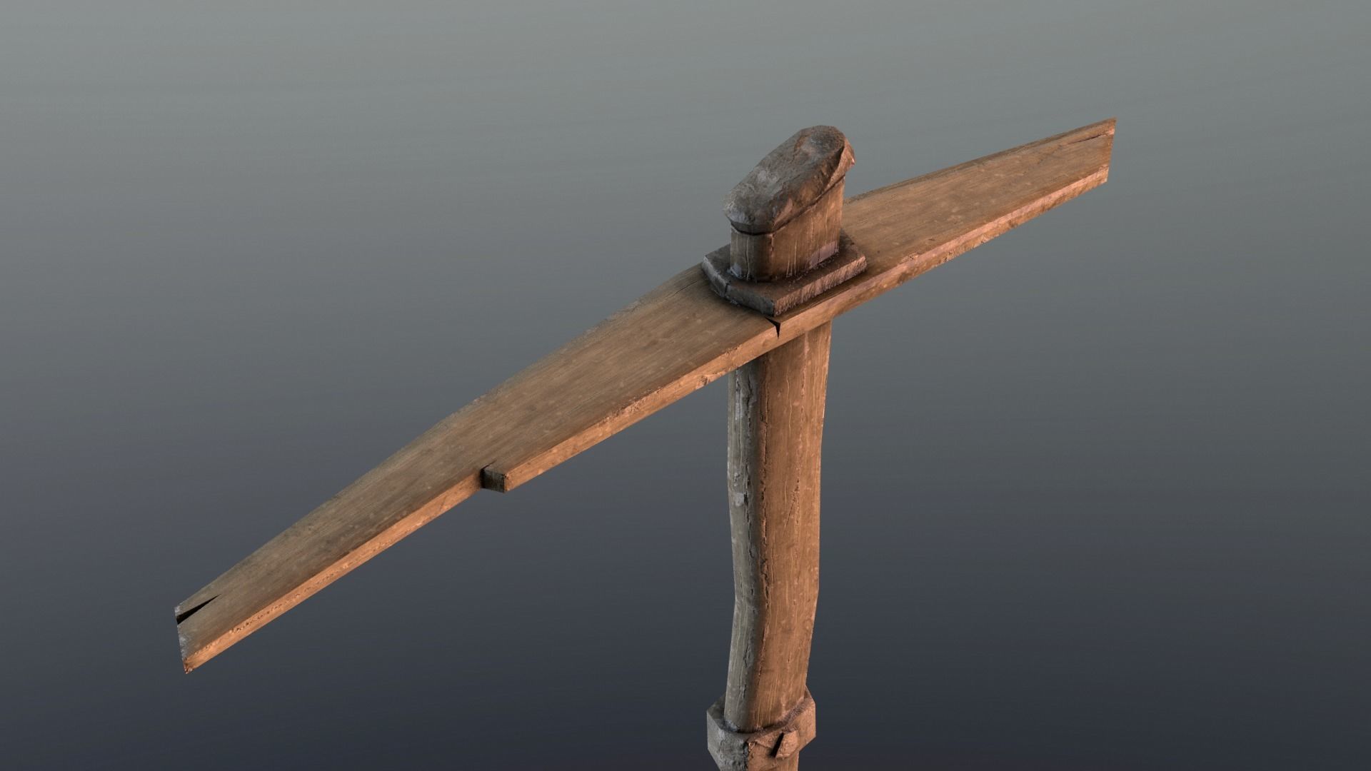 3D model Pickaxe Wood VR / AR / low-poly | CGTrader