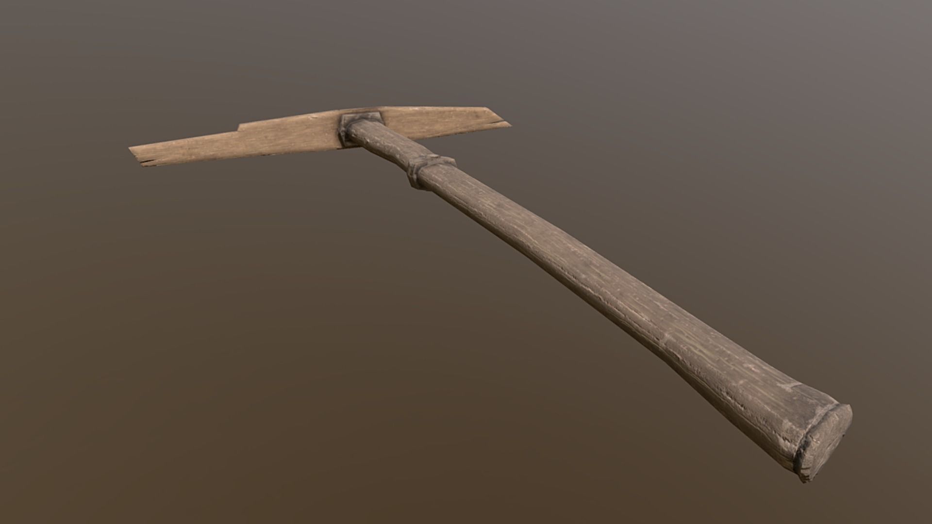 3D model Pickaxe Wood VR / AR / low-poly | CGTrader