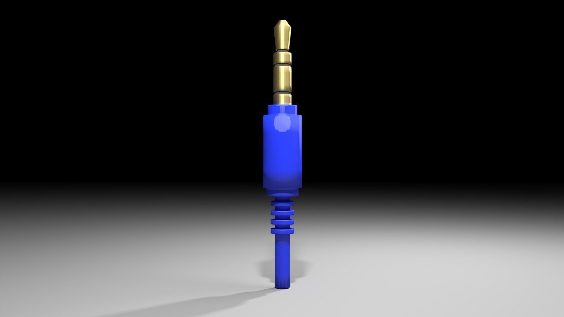 Audio Video Connector - Analog Blue 3D model | CGTrader