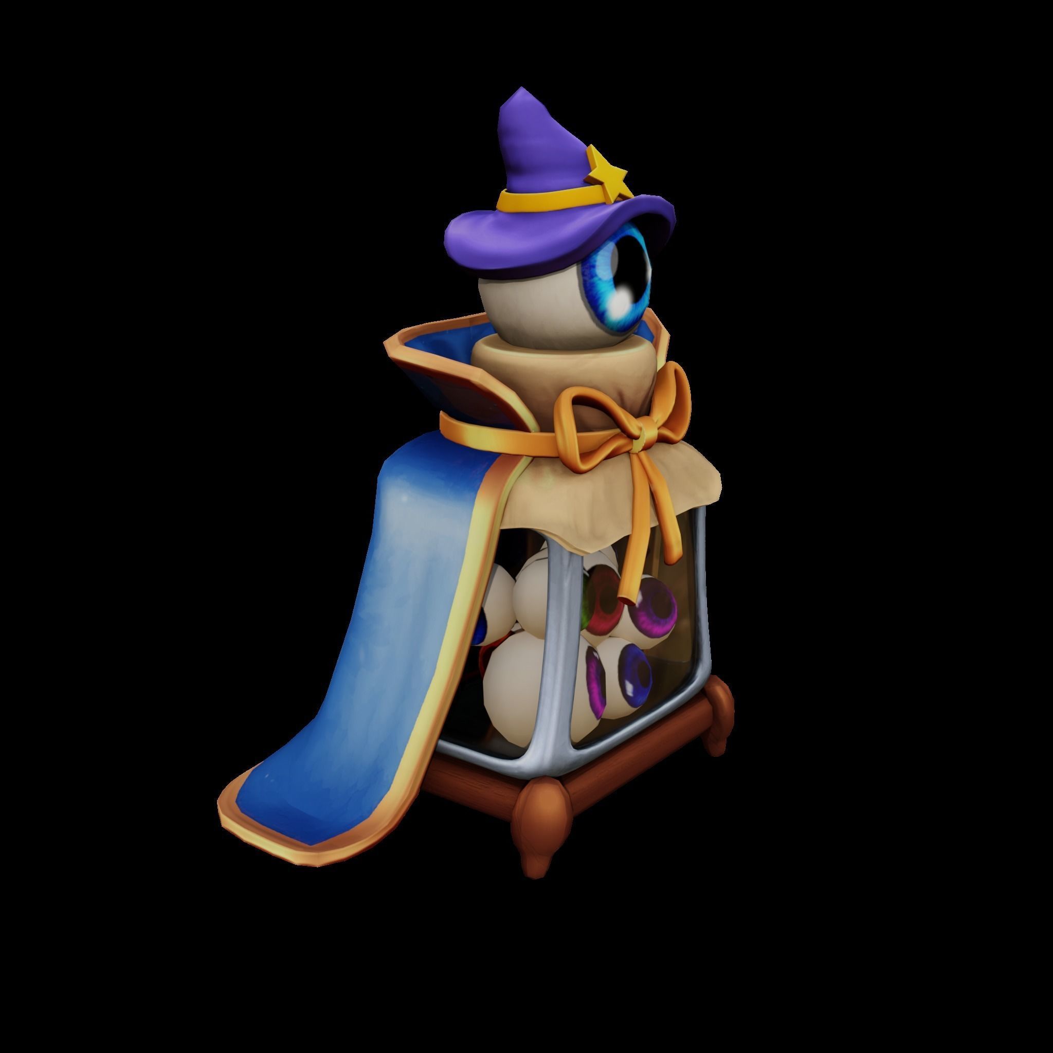 3D model Mystery box with eyes props VR / AR / low-poly | CGTrader